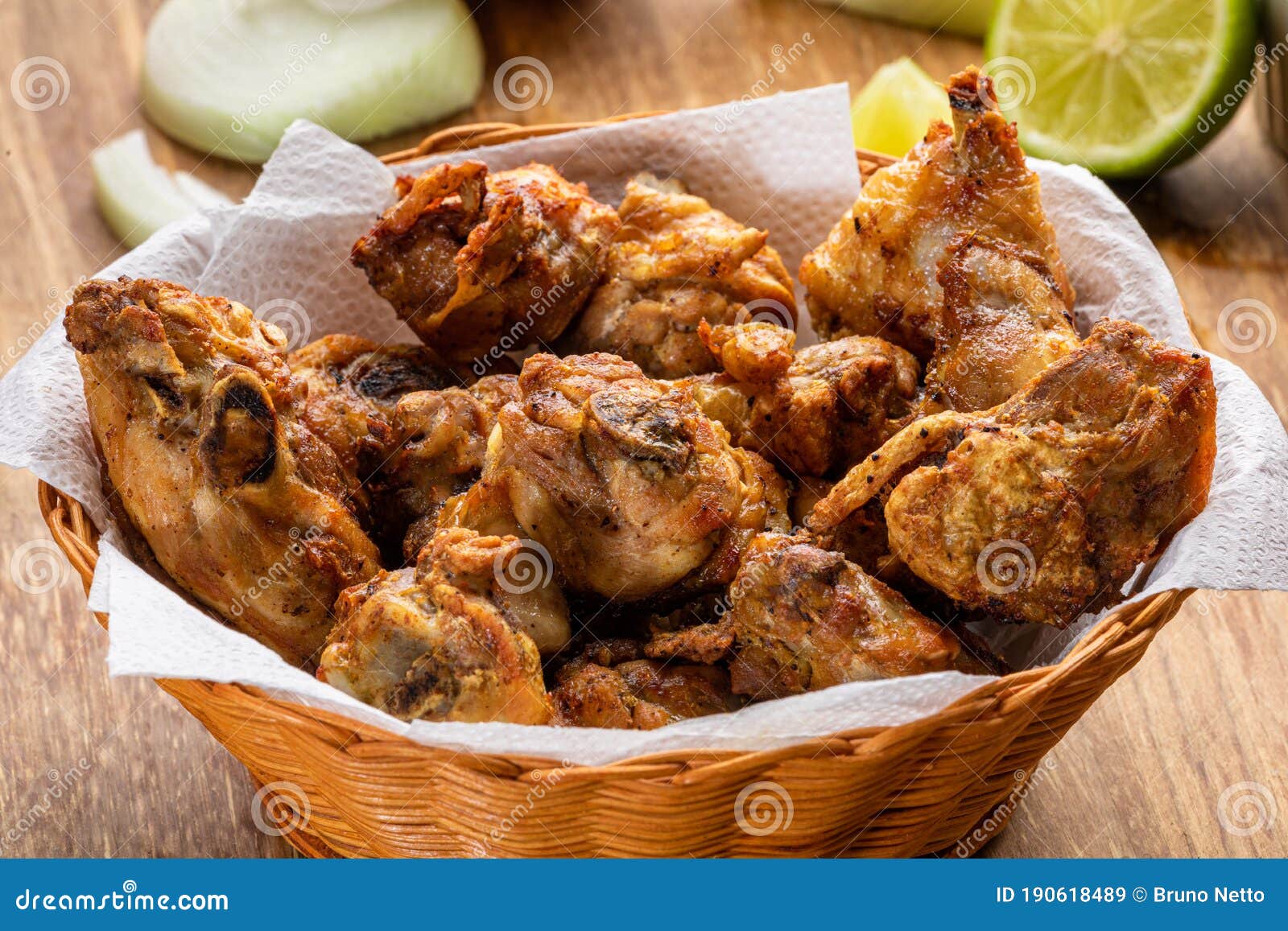Brazilian Style Deep Fried Chicken. Called Frango a Passarinho Stock ...