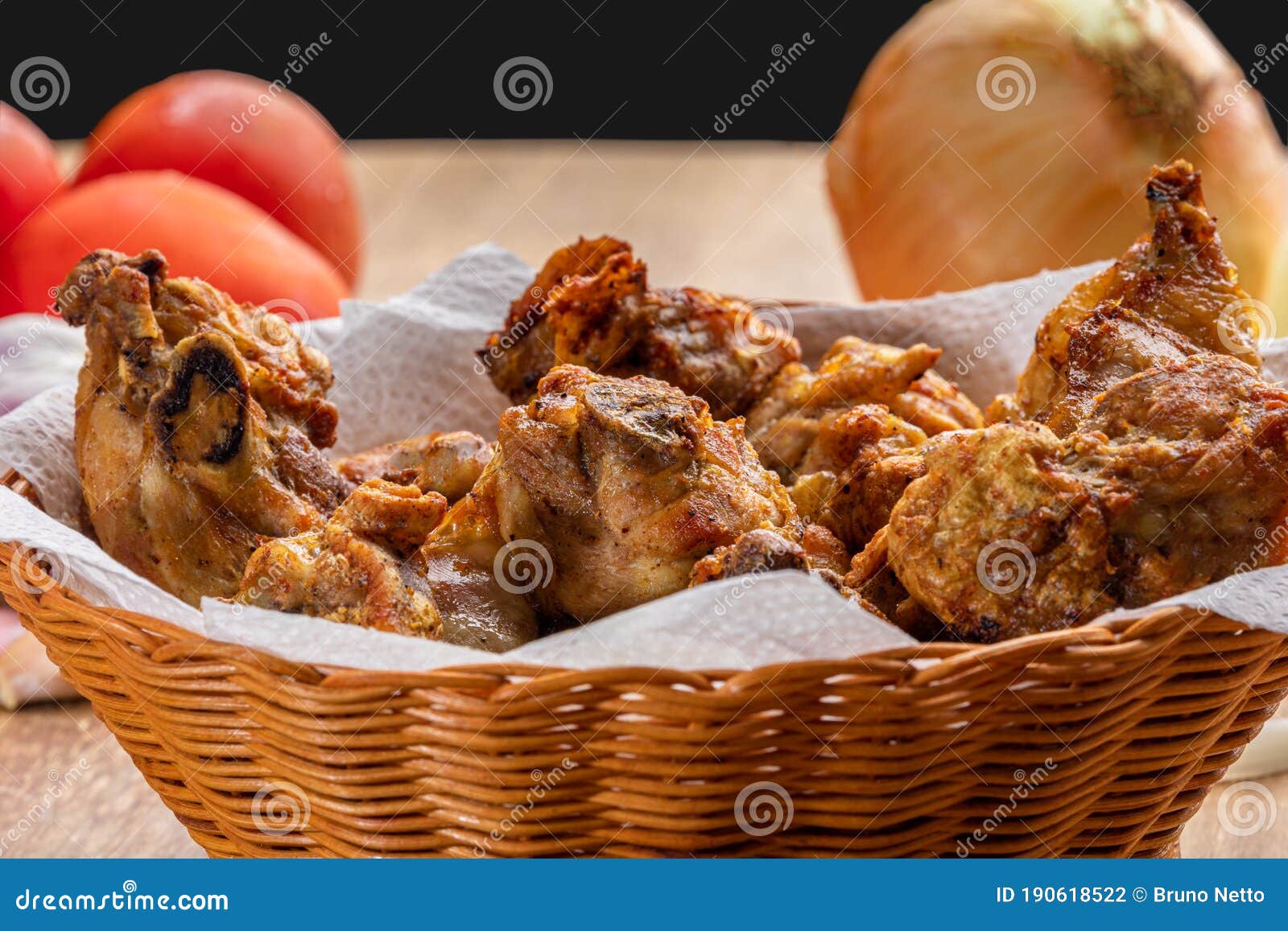 Brazilian Style Deep Fried Chicken. Called Frango a Passarinho Stock ...