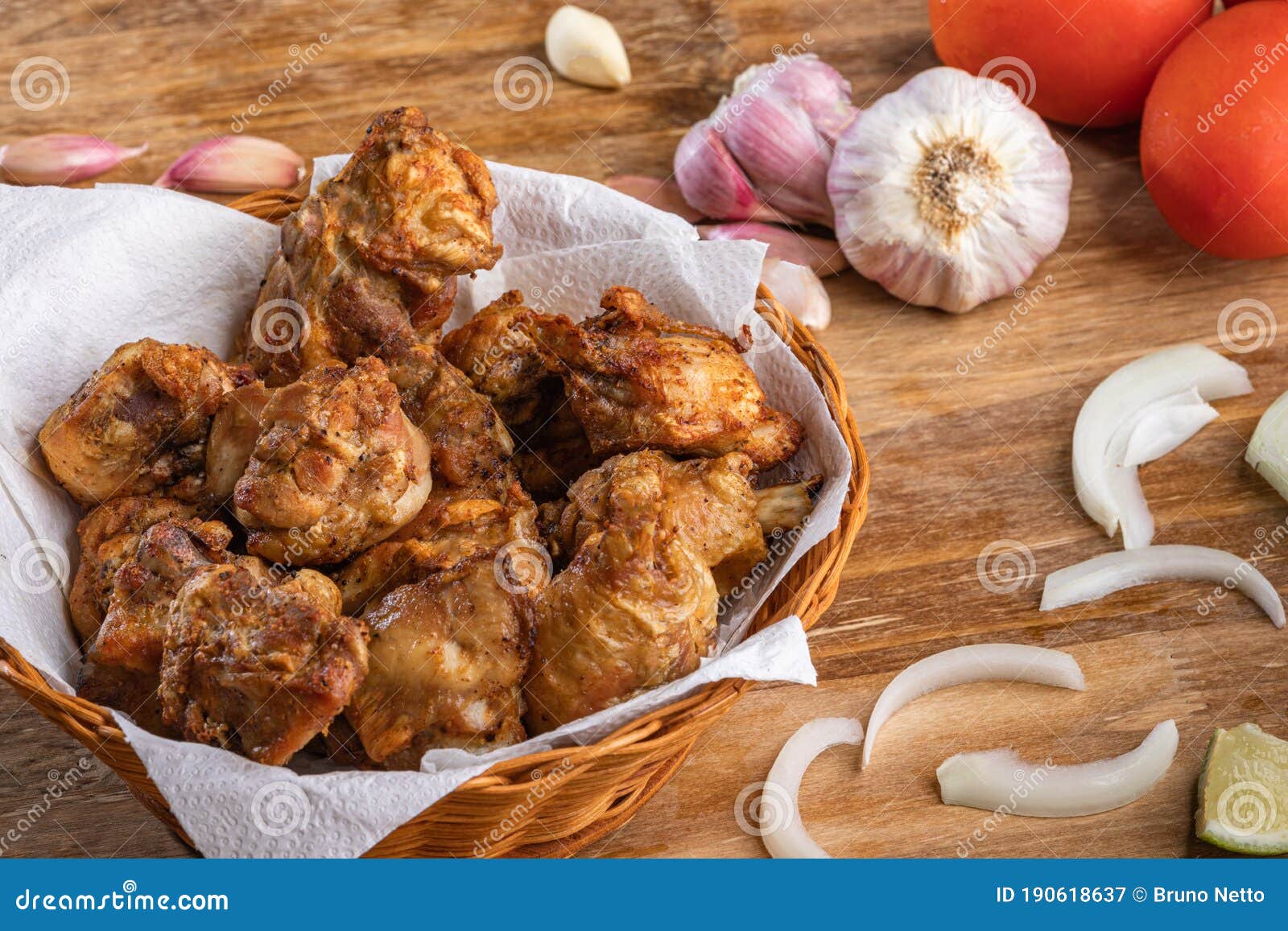 Brazilian Style Deep Fried Chicken. Called Frango a Passarinho Stock ...