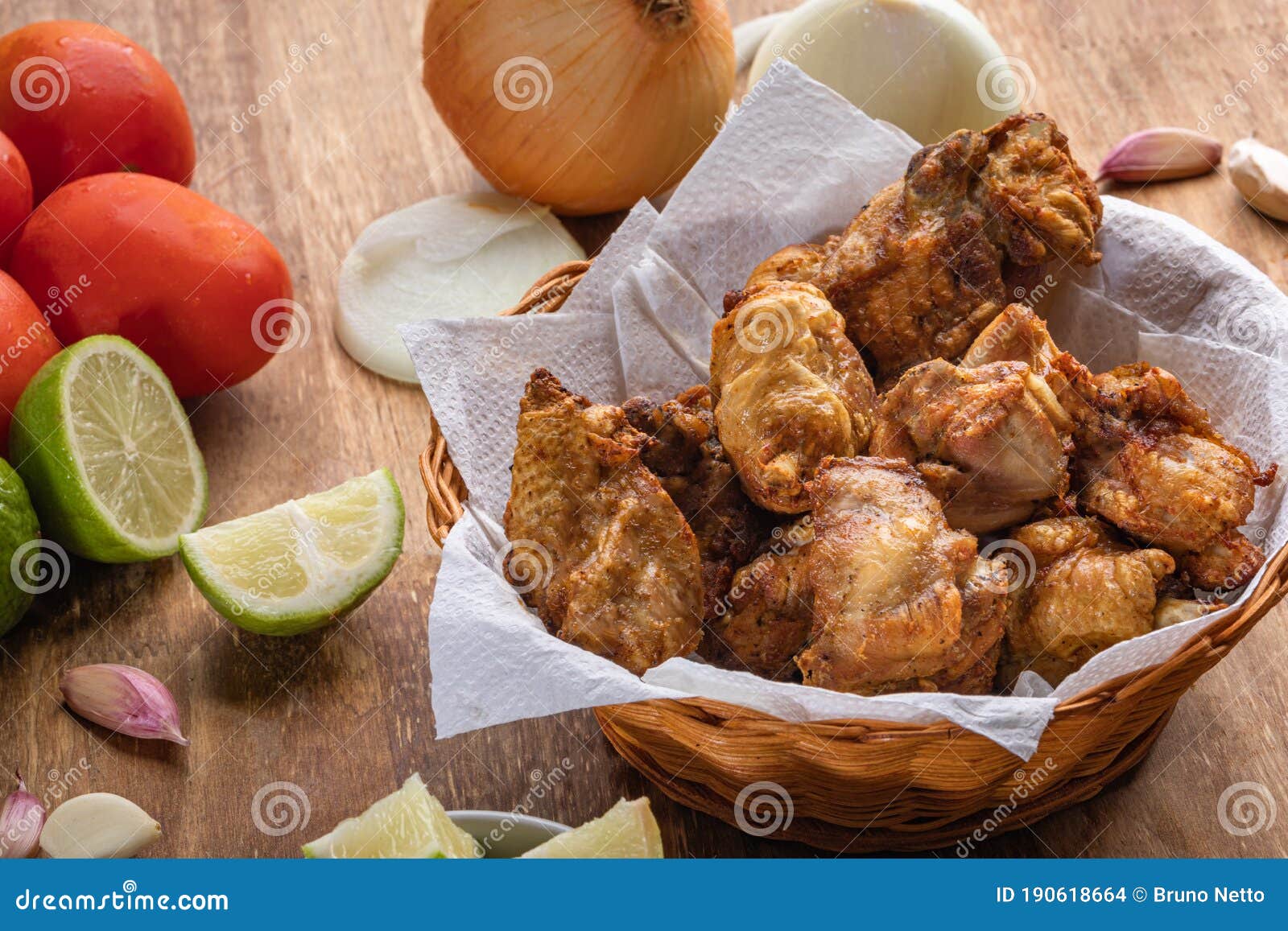 Brazilian Style Deep Fried Chicken. Called Frango a Passarinho Stock ...
