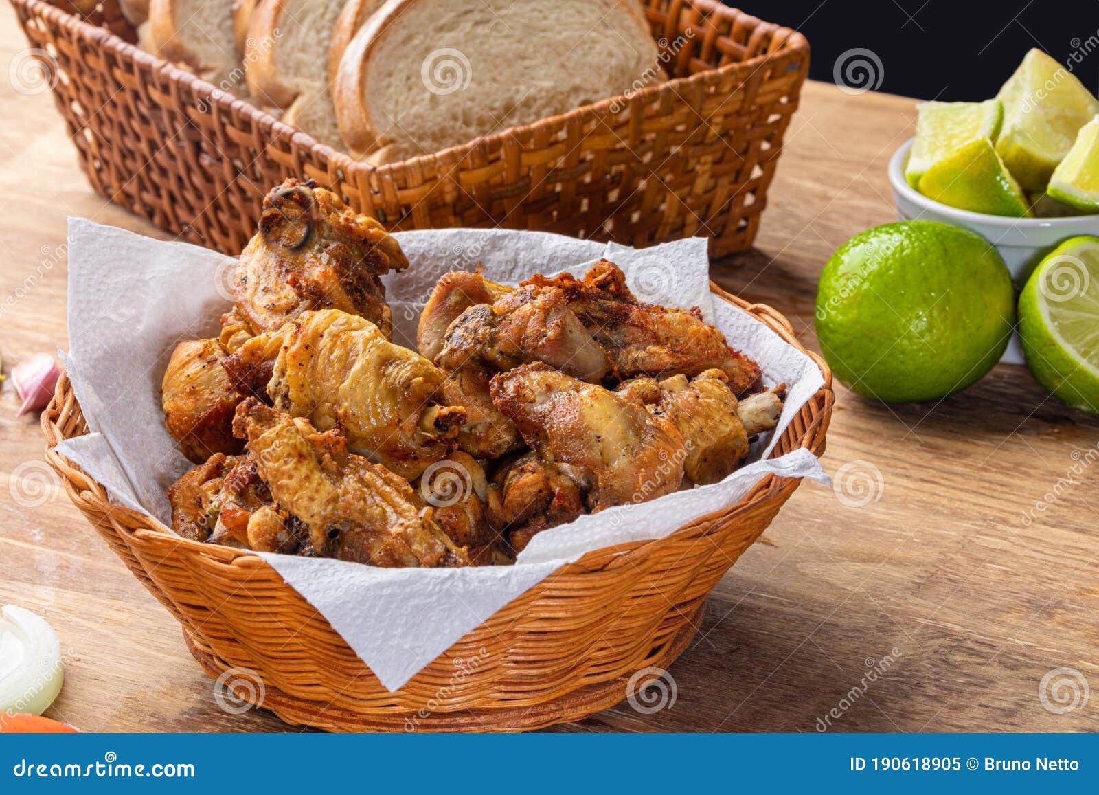 Brazilian Style Deep Fried Chicken. Called Frango a Passarinho Stock ...