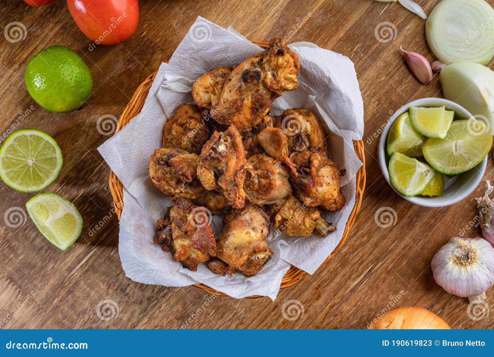 Brazilian Style Deep Fried Chicken. Called Frango a Passarinho Stock ...