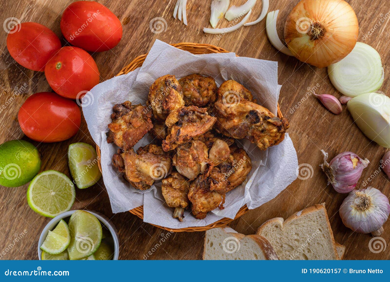 Brazilian Style Deep Fried Chicken. Called Frango a Passarinho Stock ...