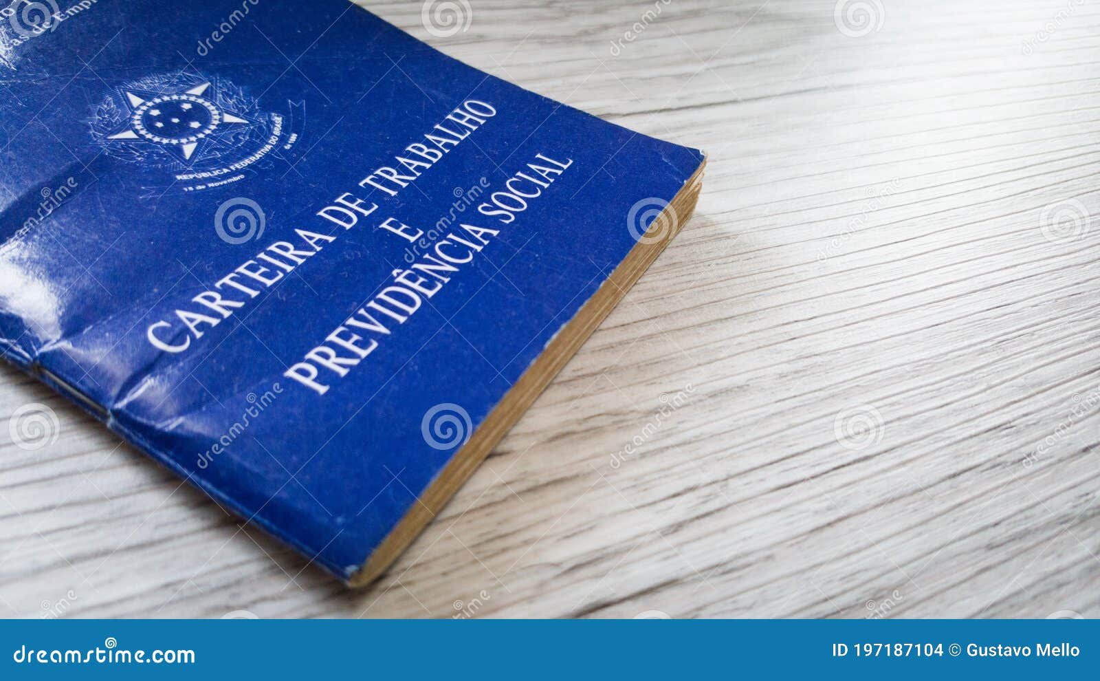 Brazilian Work Document and Social Security Document Stock Photo ...