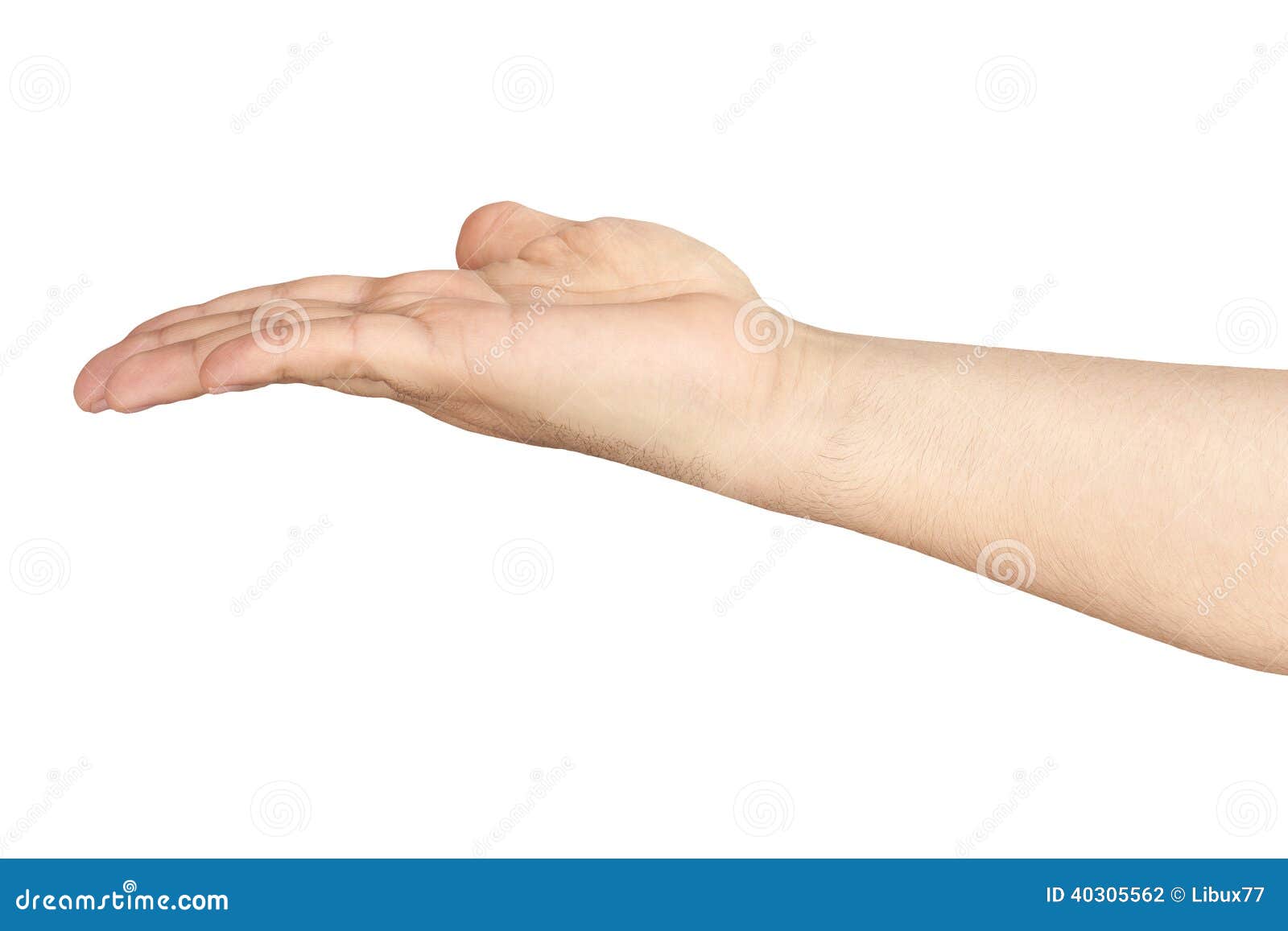 Brazo De Mano Abierto Extendido Aislado Foto de archivo - Imagen de ...