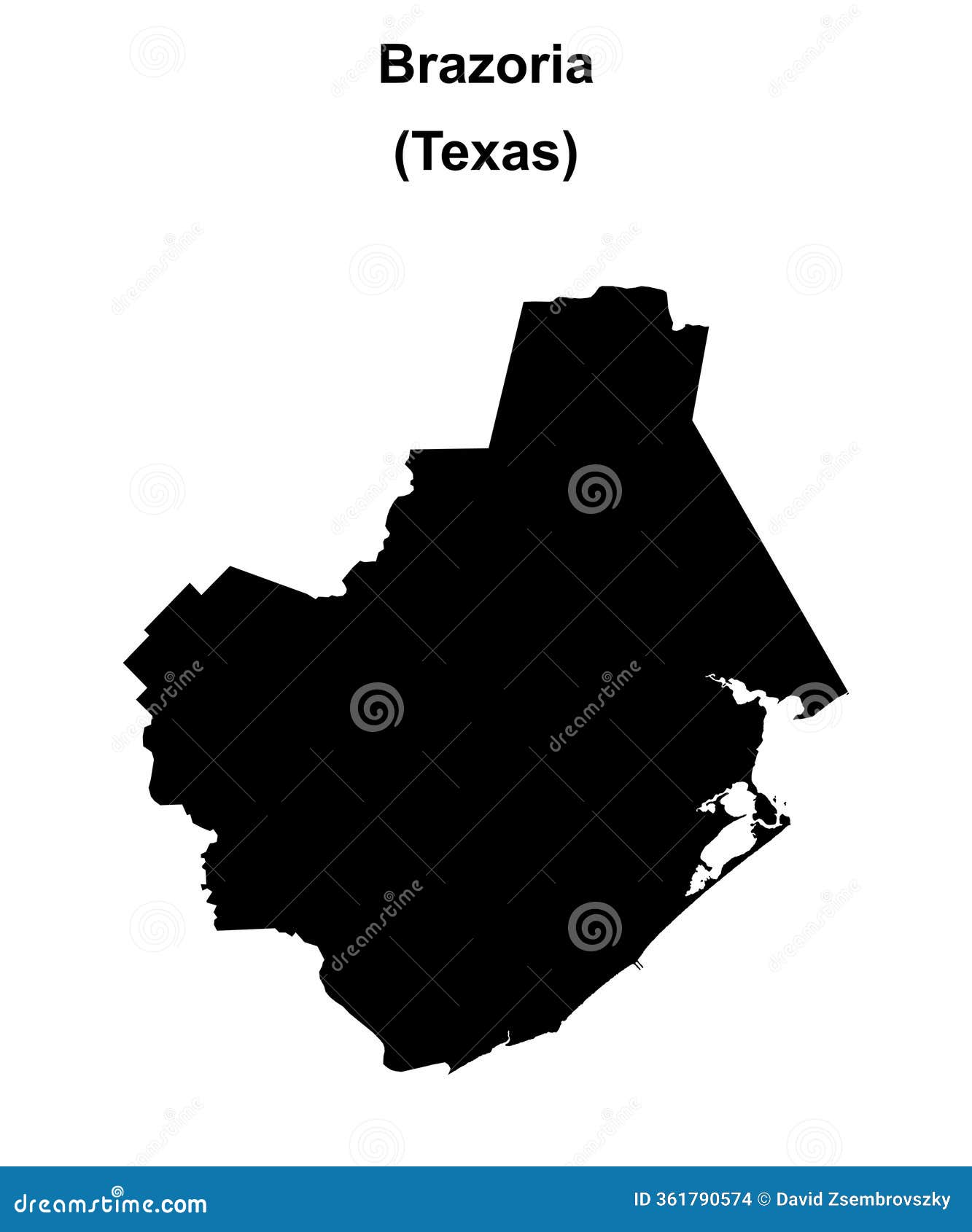Brazoria County, Texas Map Vector | CartoonDealer.com #146066475