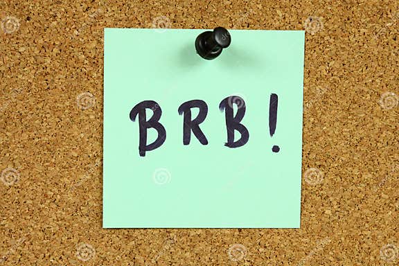BRB stock photo. Image of handwritten, acronym, communication - 12413616
