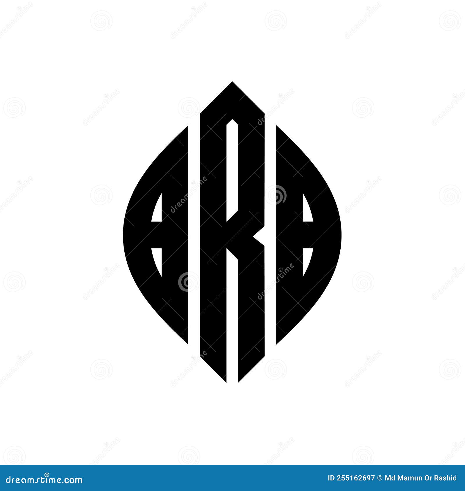 BRB Circle Letter Logo Design with Circle and Ellipse Shape. BRB ...