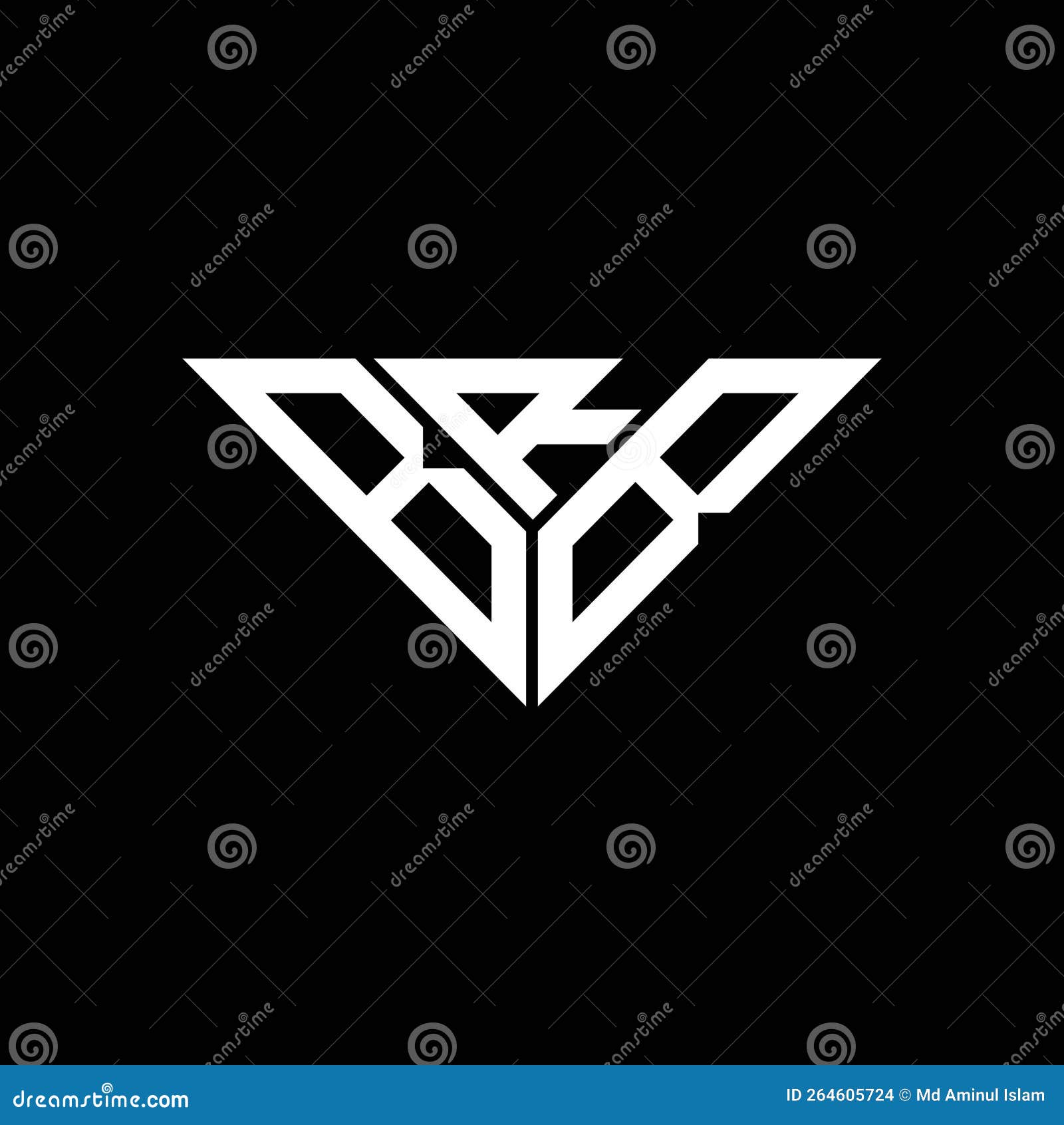 BRB Letter Logo Creative Design with Vector Graphic Stock Vector ...