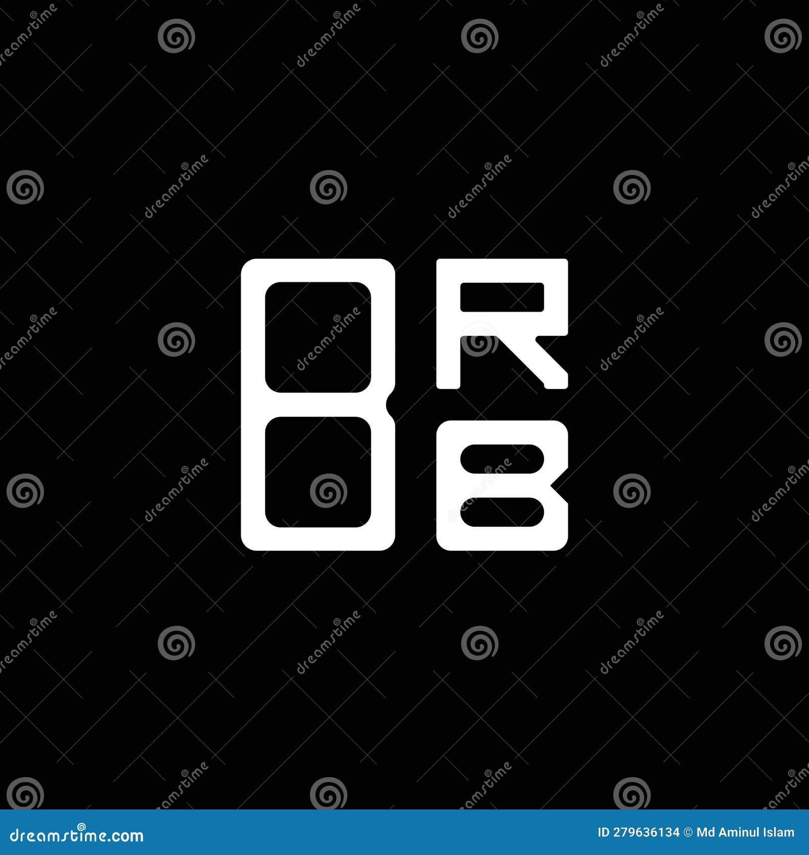 BRB Letter Logo Creative Design with Vector Graphic, BRB Stock Vector ...