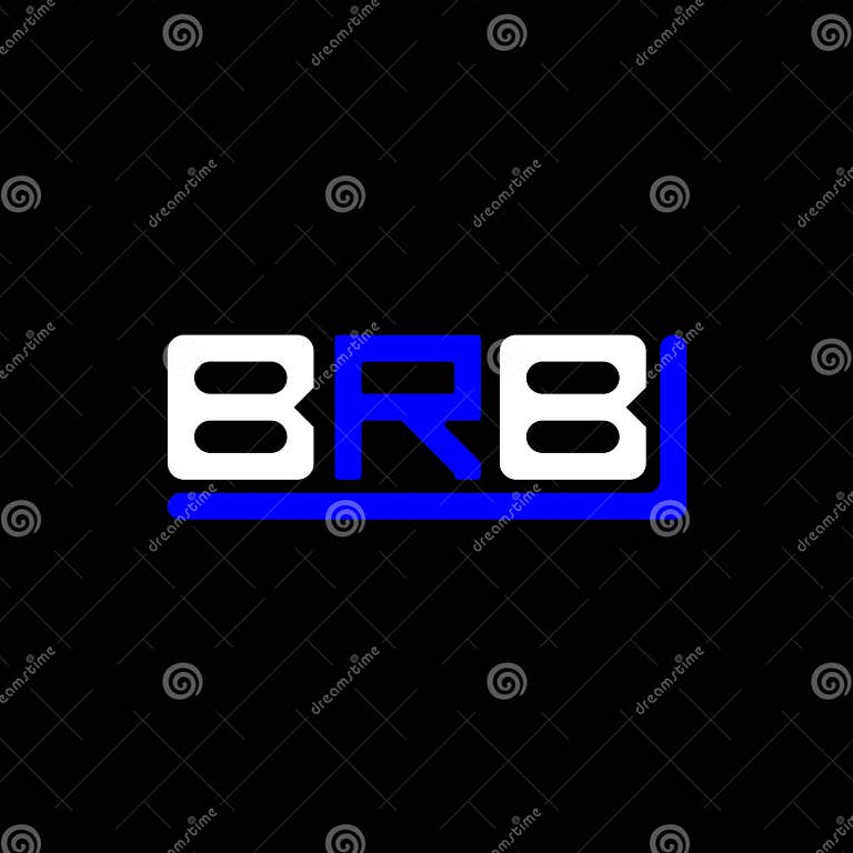 BRB Letter Logo Creative Design with Vector Graphic, BRB Stock Vector ...