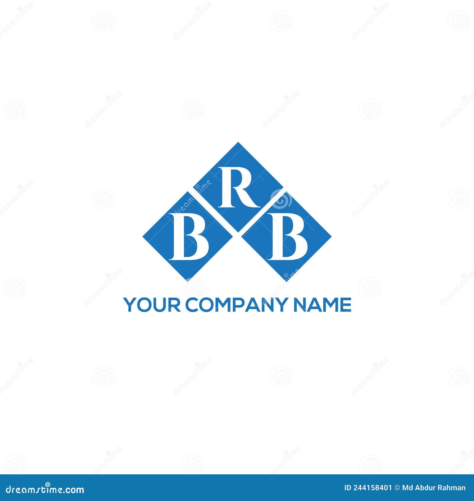 BRB Letter Logo Design on White Background. BRB Creative Initials ...