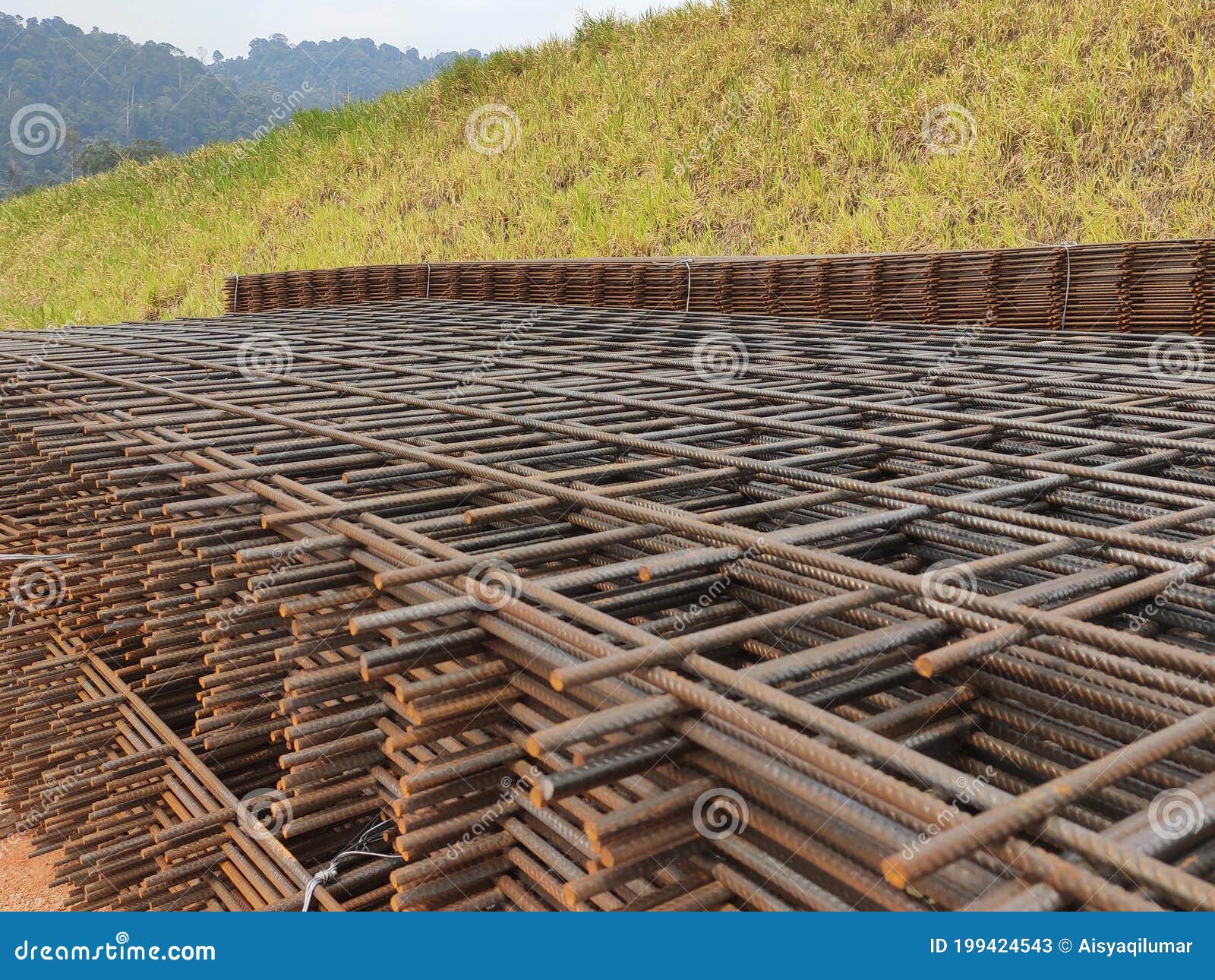 BRC Welded Wire Mesh or BRC Fabric Used As Part of the Main Structural ...