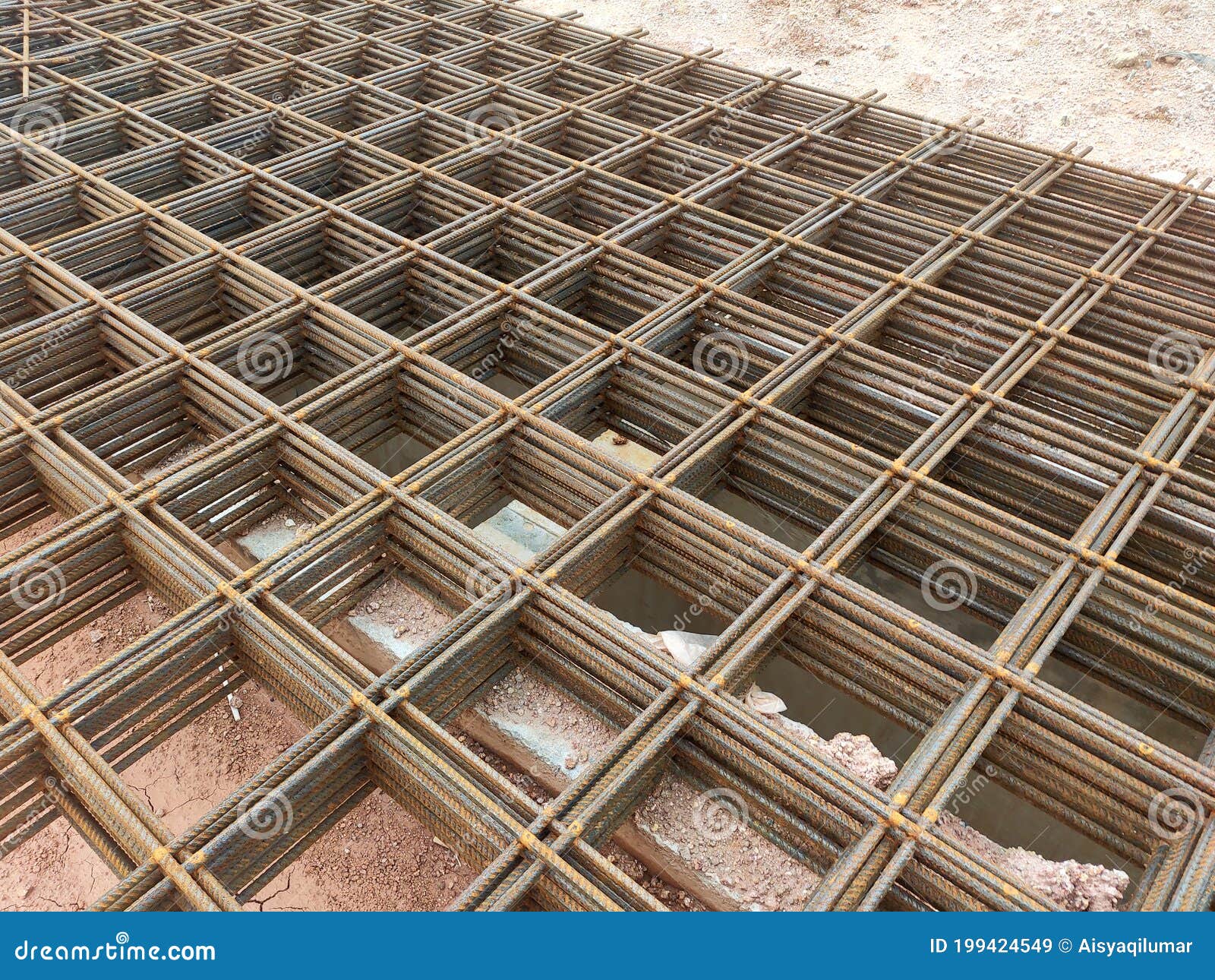 BRC Welded Wire Mesh or BRC Fabric Used As Part of the Main Structural ...