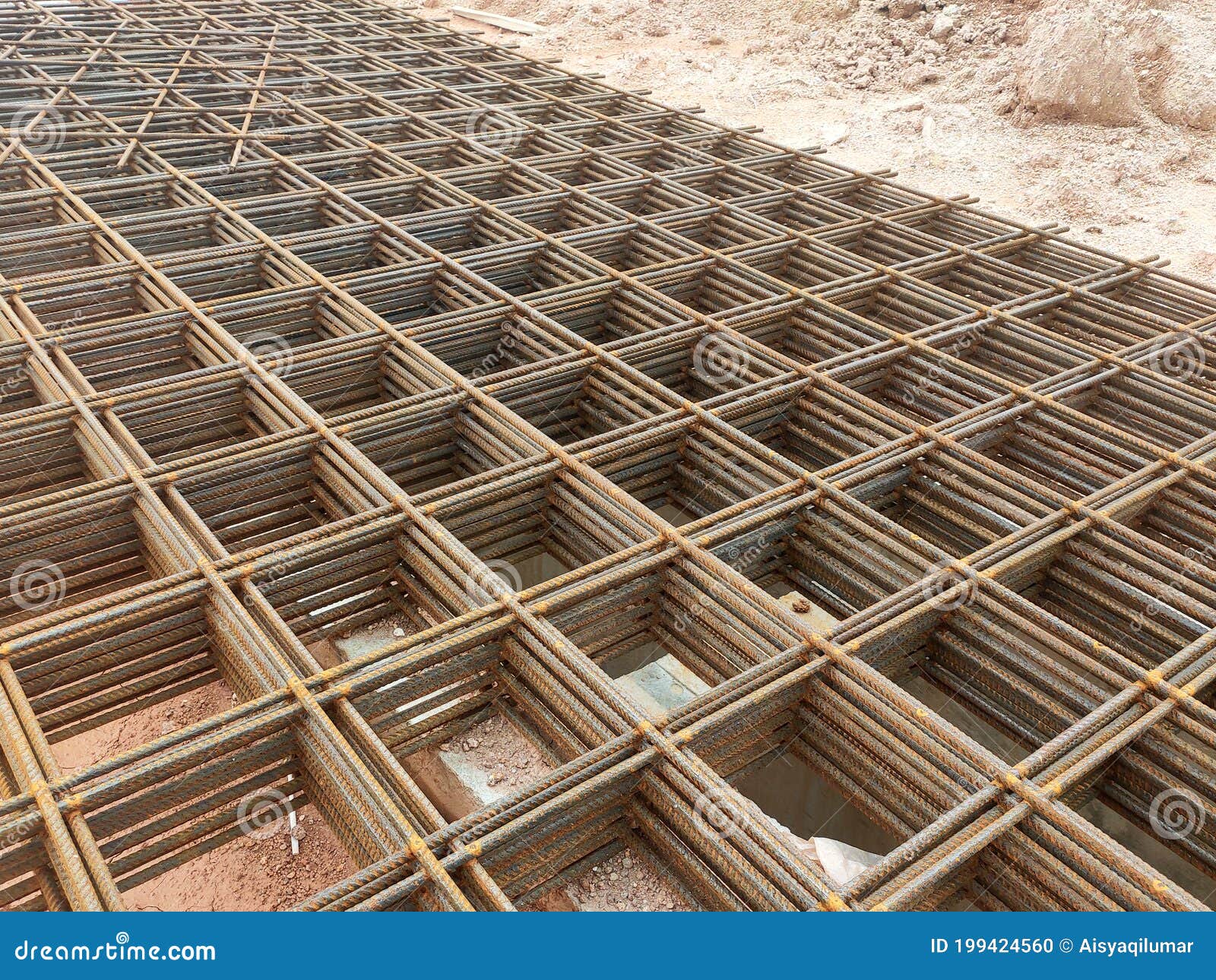 BRC Welded Wire Mesh or BRC Fabric Used As Part of the Main Structural ...