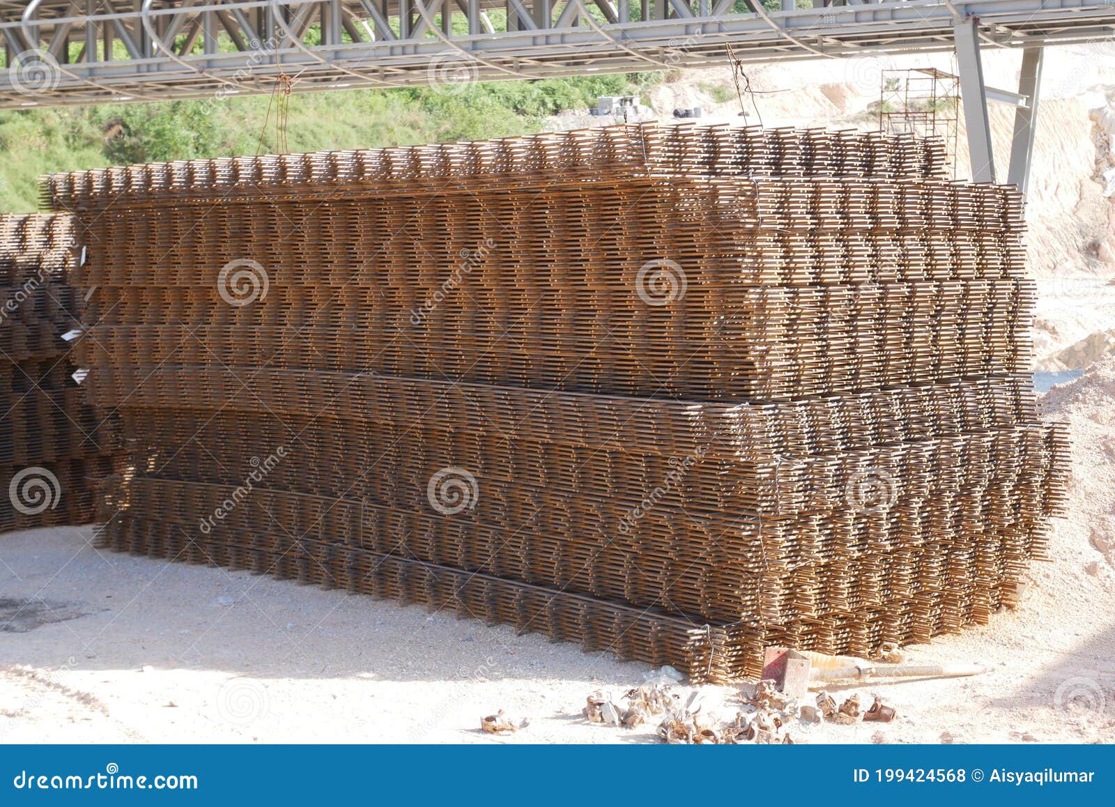 BRC Welded Wire Mesh or BRC Fabric Used As Part of the Main Structural ...