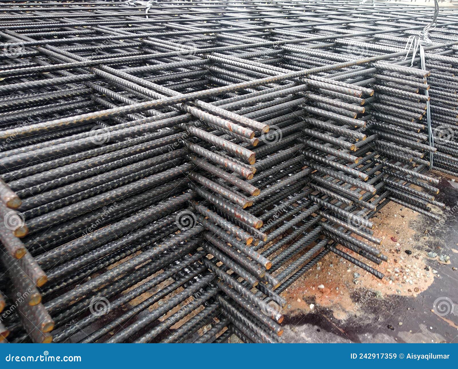 BRC Welded Wire Mesh or BRC Fabric Used As Part of the Main Structural ...