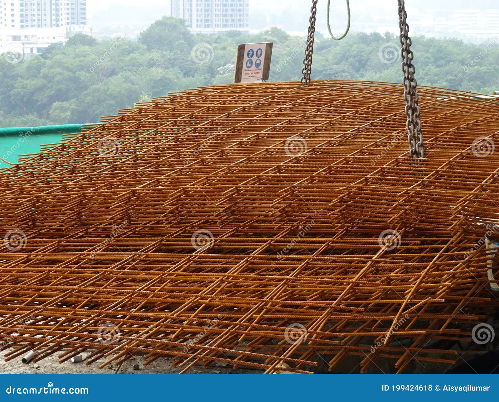 BRC Welded Wire Mesh or BRC Fabric Used As Part of the Main Structural ...