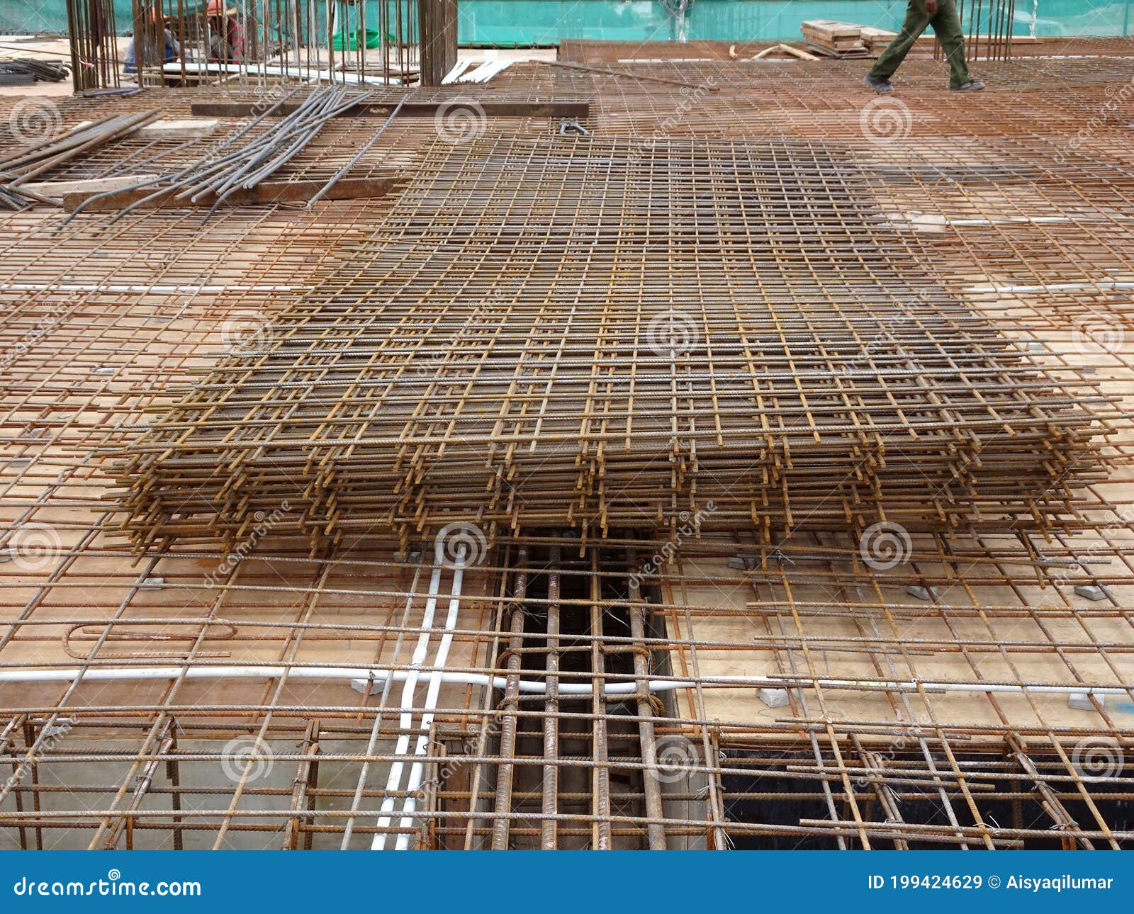 BRC Welded Wire Mesh or BRC Fabric Used As Part of the Main Structural ...