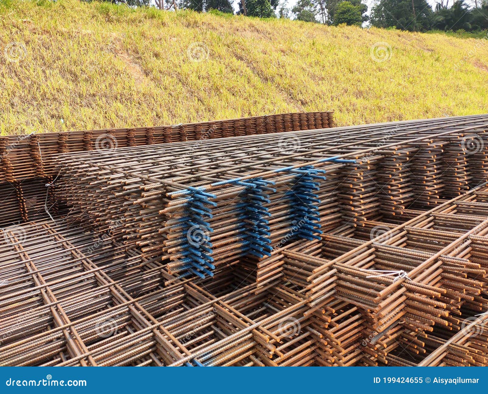 BRC Welded Wire Mesh or BRC Fabric Used As Part of the Main Structural ...