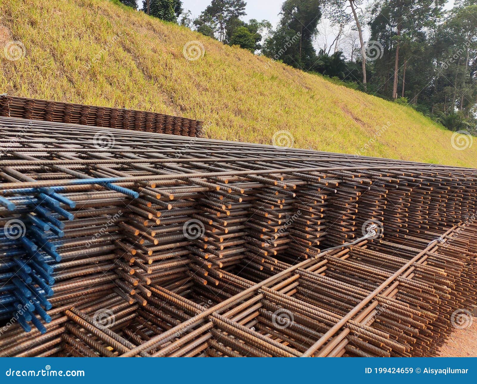 BRC Welded Wire Mesh or BRC Fabric Used As Part of the Main Structural ...