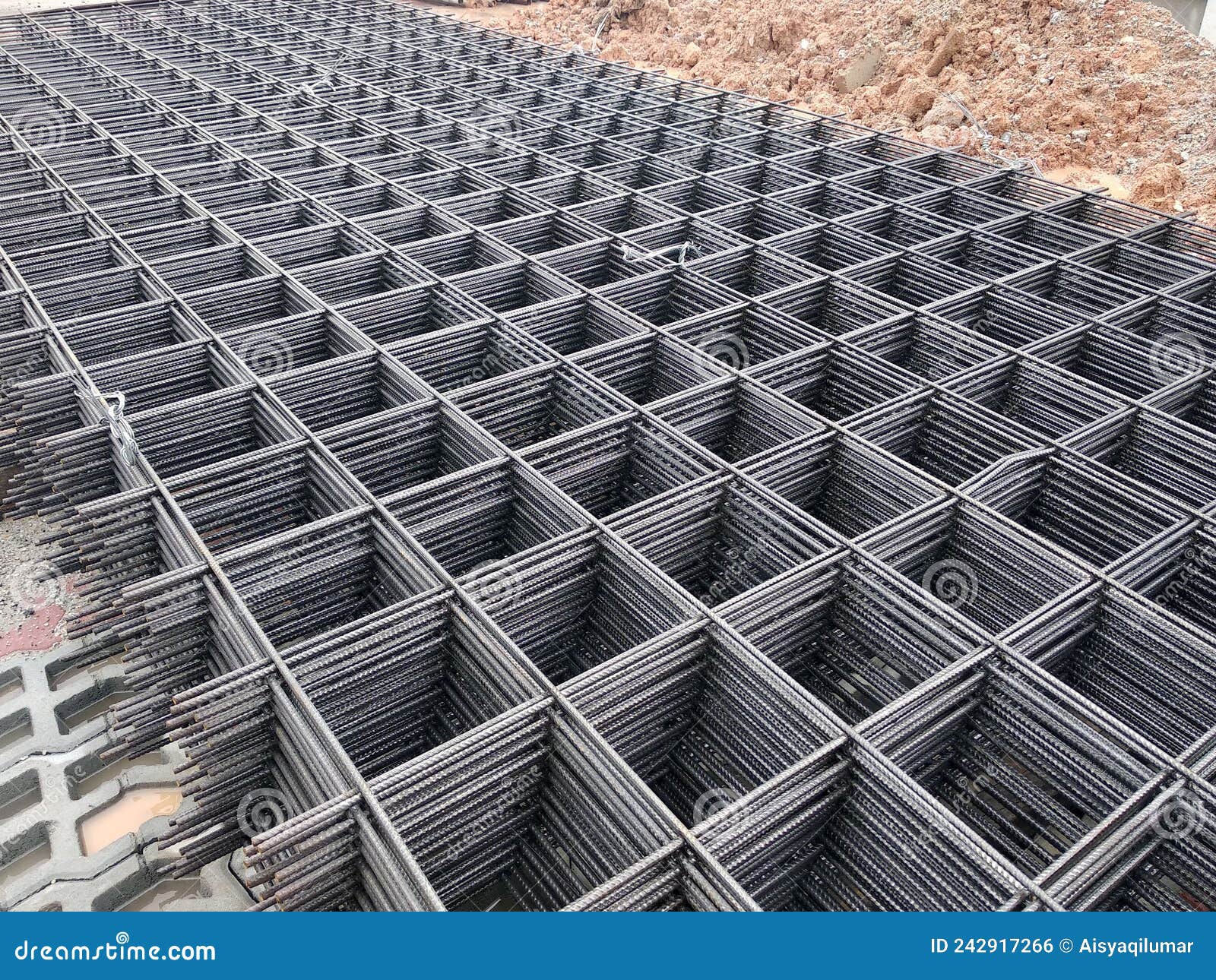 BRC Welded Wire Mesh or BRC Fabric Used As Part of the Main Structural ...