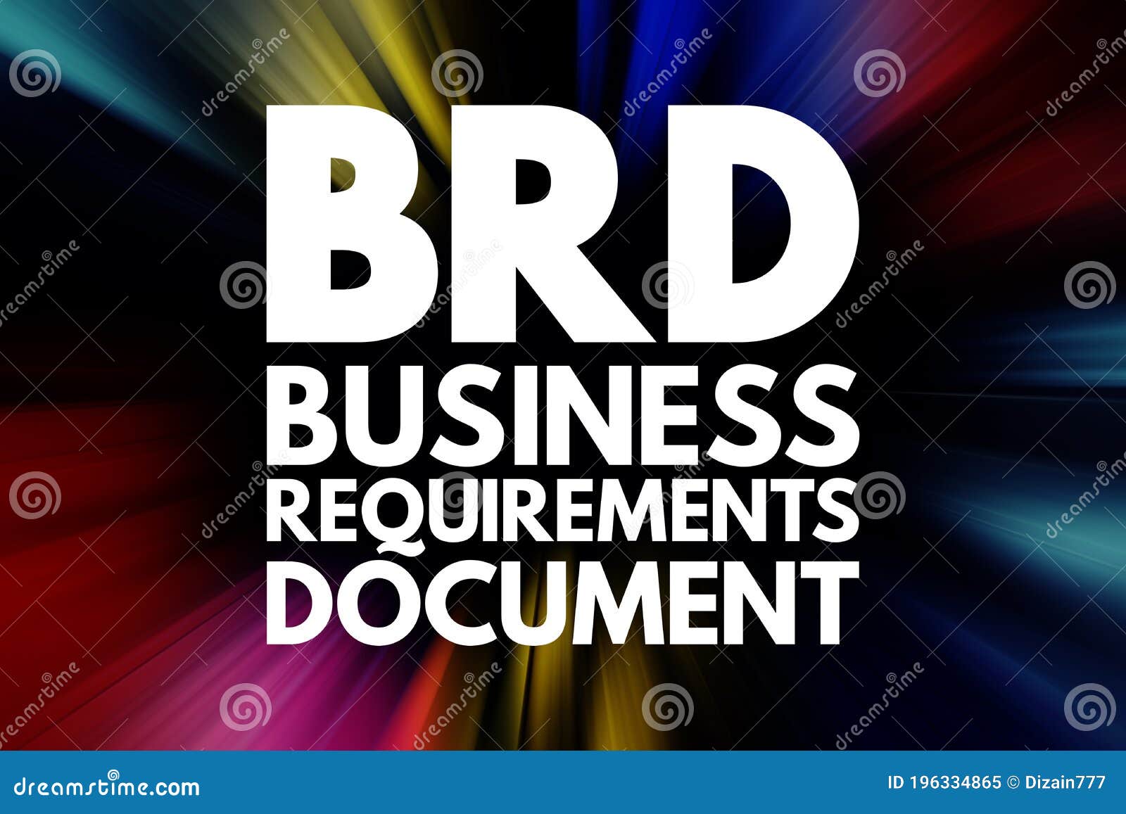 Brd Business Requirements Document Concept With Big Word Or Text And ...