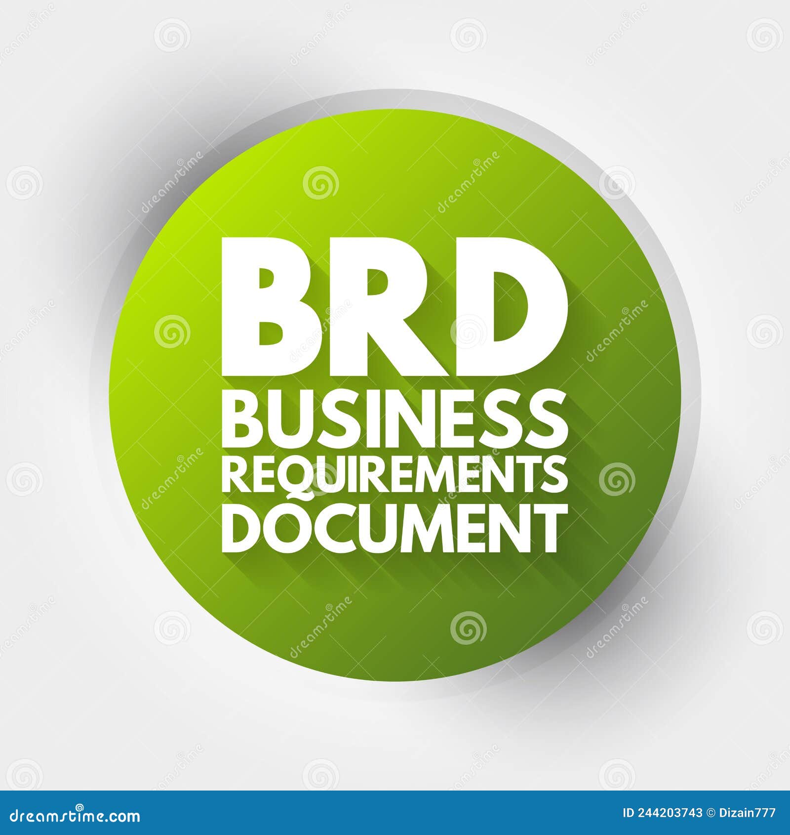 BRD - Business Requirements Document Acronym, Concept Background Stock ...