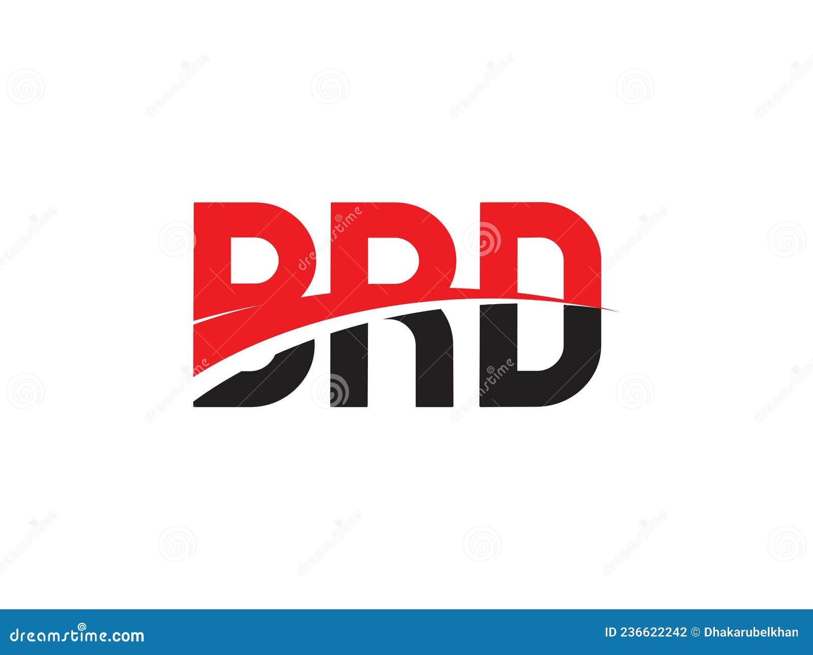 BRD Letter Initial Logo Design Vector Illustration Stock Vector ...