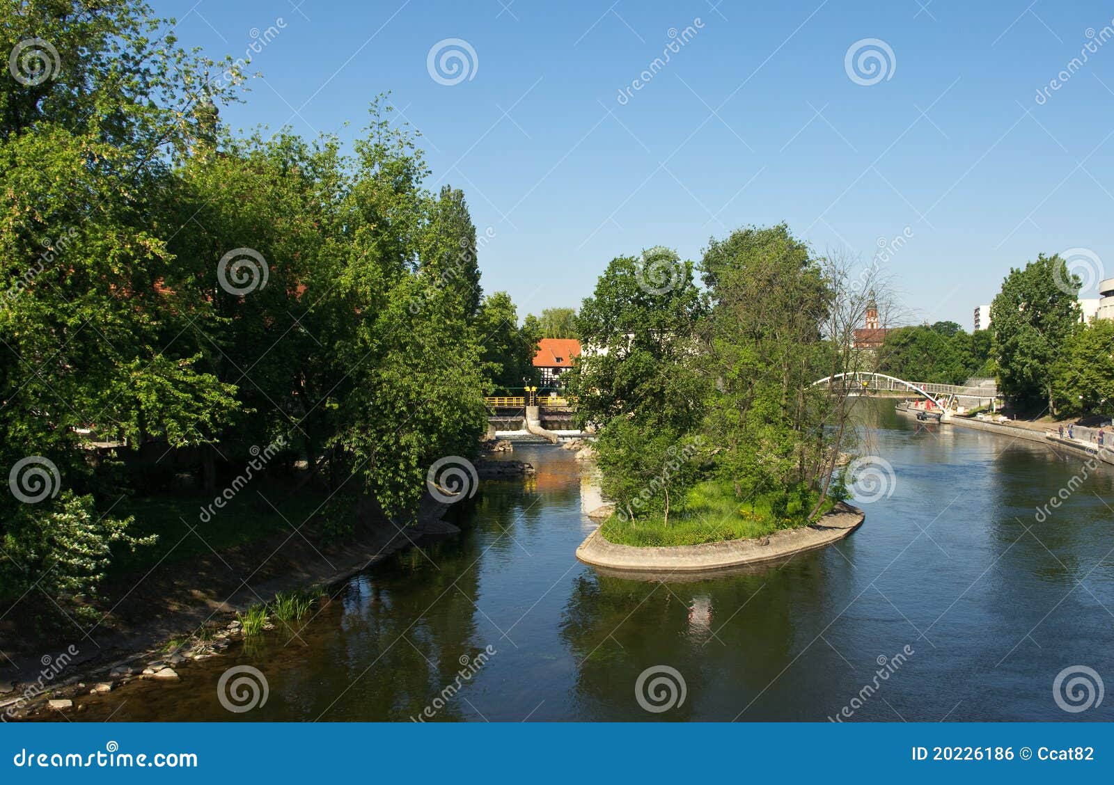 Brda river in Bydgoszcz stock photo. Image of exterior - 20226186