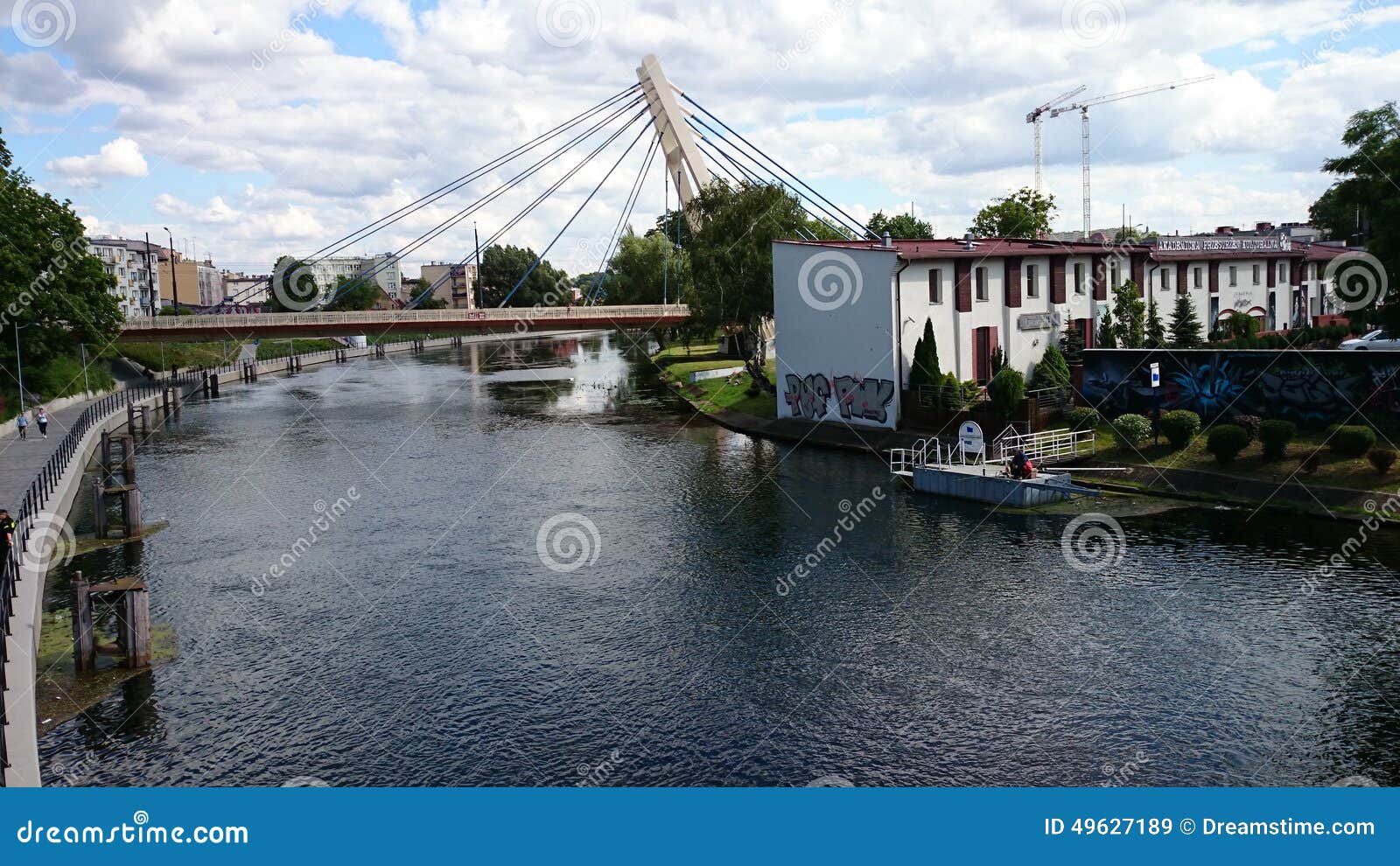 Brda river in Bydgoszcz stock image. Image of amazing - 49627189