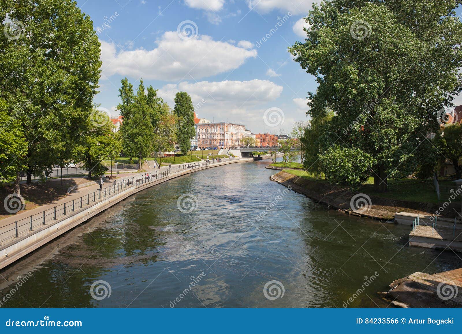 Brda River in City of Bydgoszcz Stock Photo - Image of bydgoszcz, brda ...