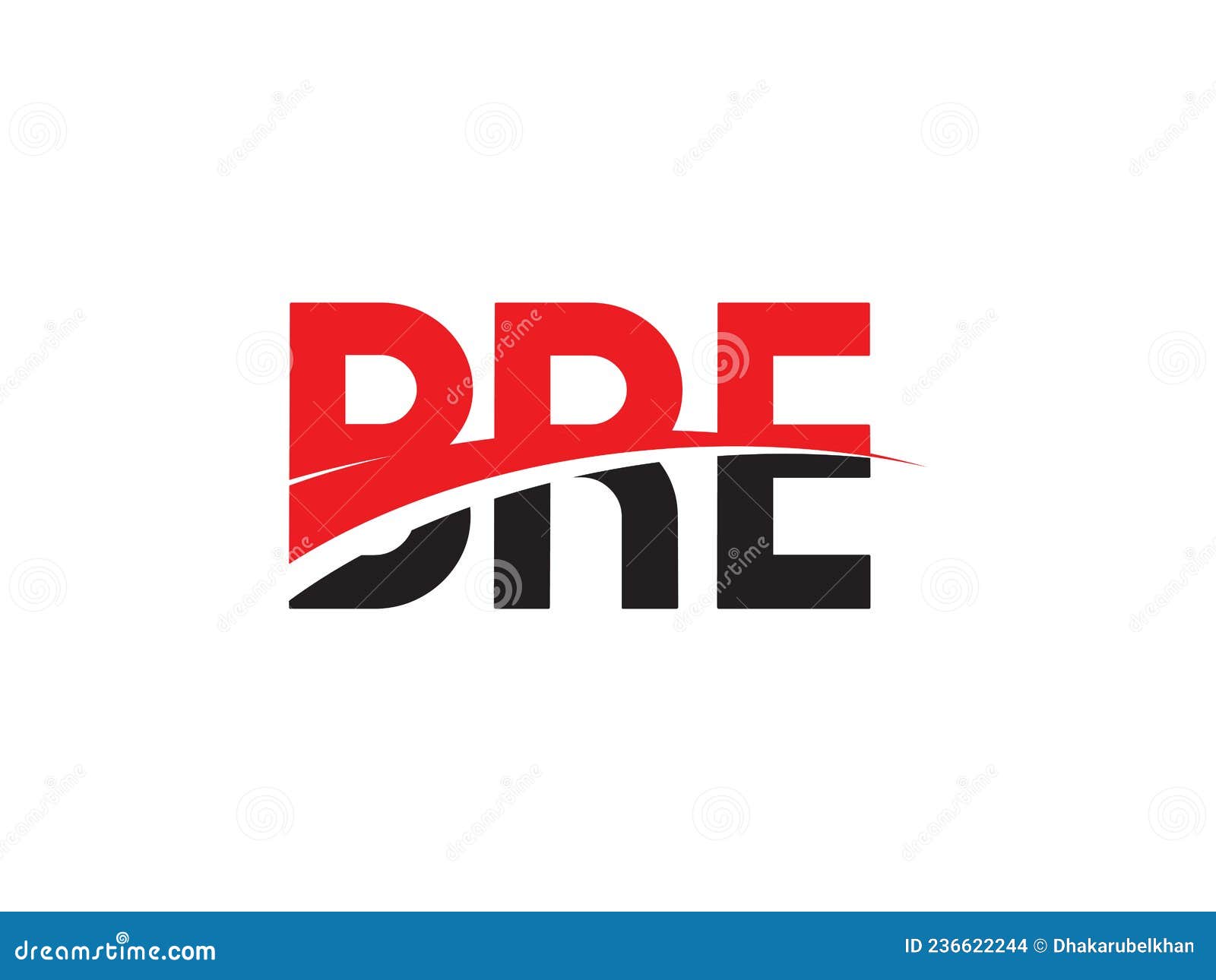 BRE Letter Initial Logo Design Vector Illustration Stock Vector ...