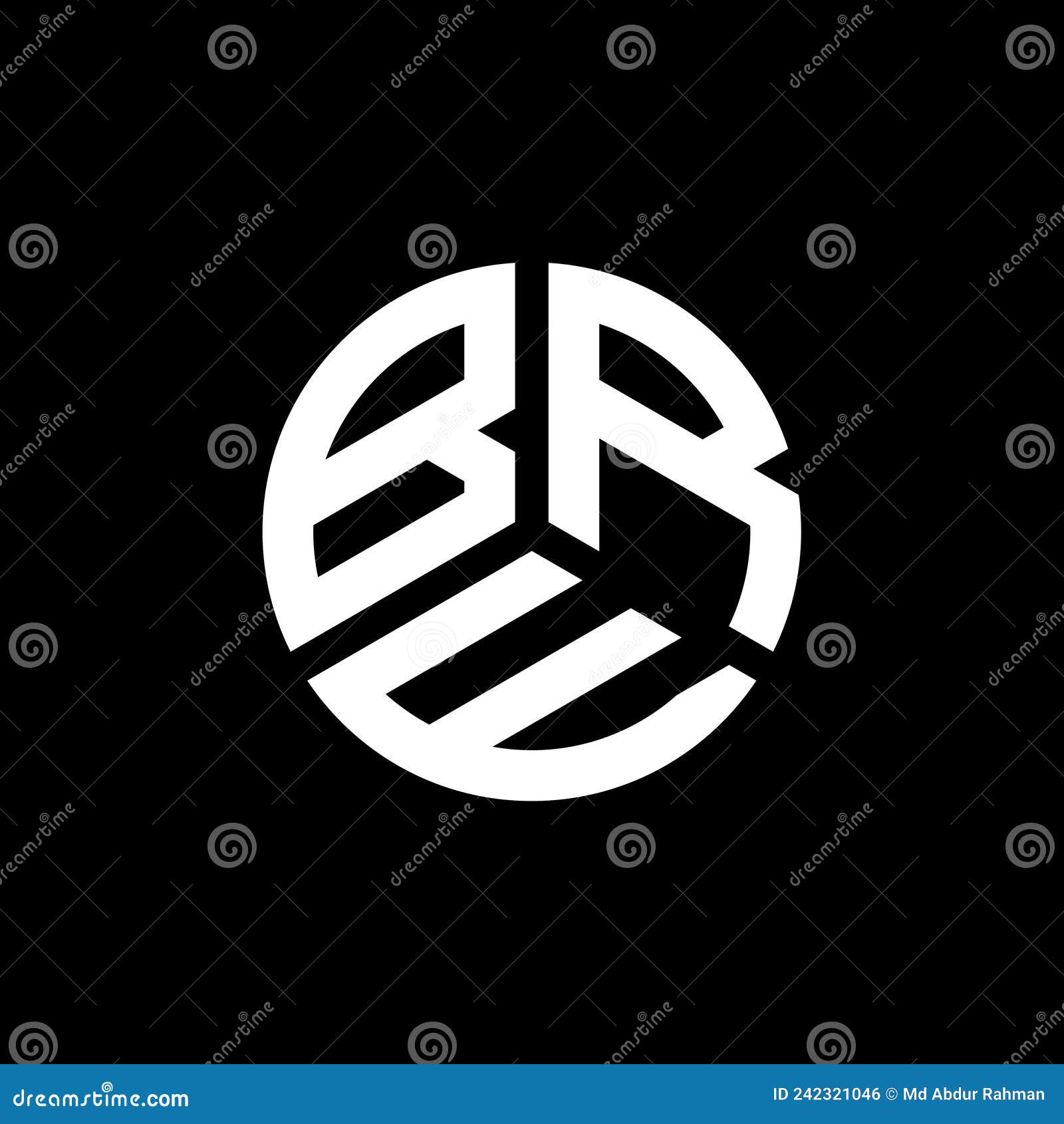 BRE Letter Logo Design On White Background. BRE Creative Initials ...