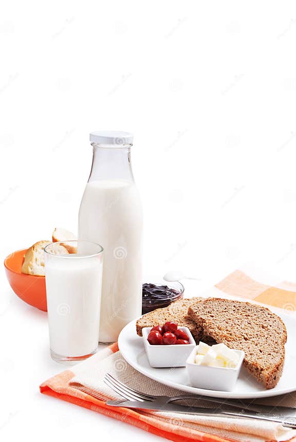 Breackfast stock image. Image of fruit, breakfast, glass - 19320863