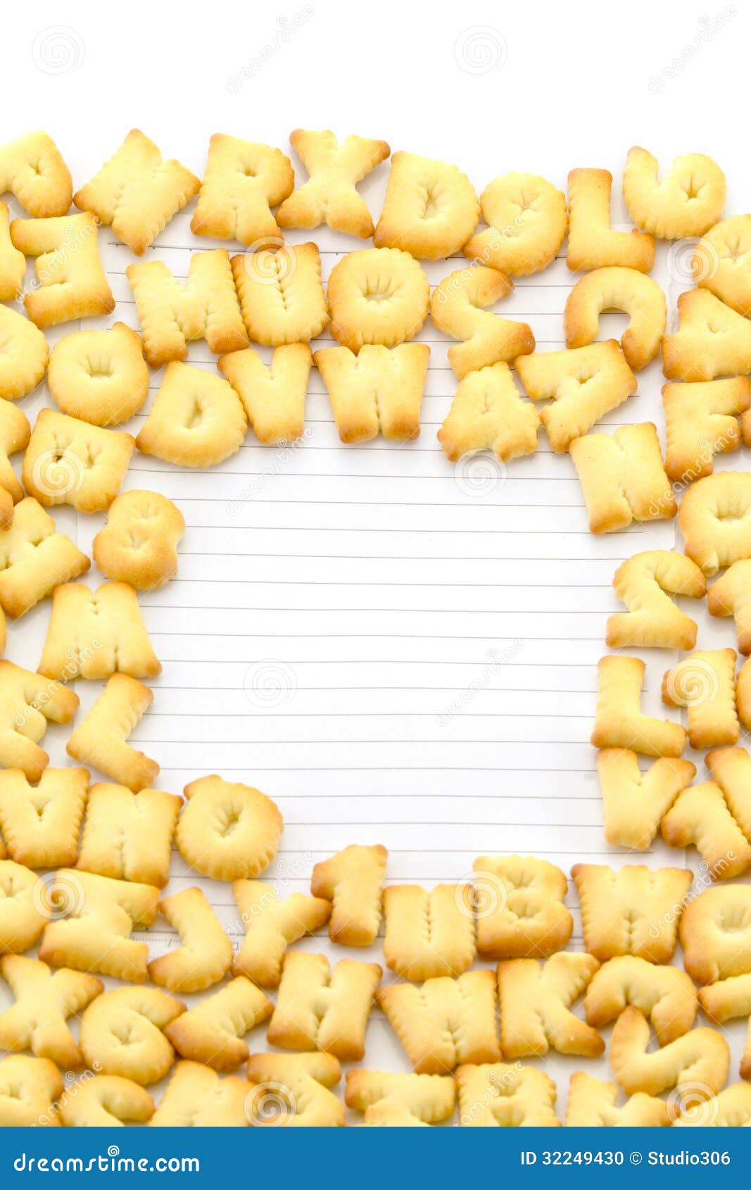 Bread alphabet frame stock photo. Image of english, biscuit - 32249430