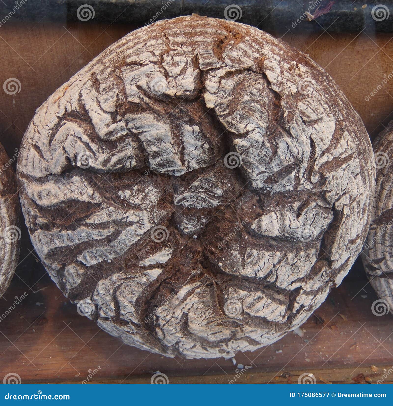 Bread as a circle stock image. Image of round, bread - 175086577