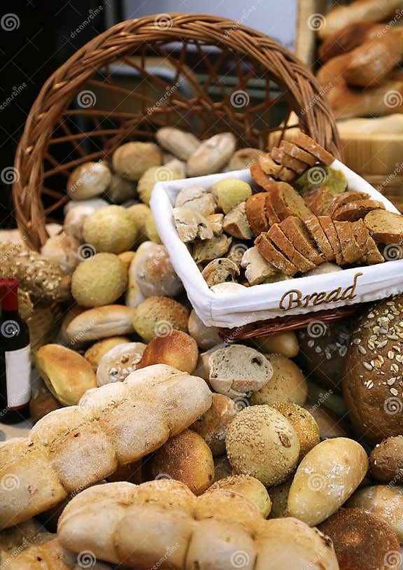 Bread assortment stock photo. Image of breakfast, basket - 7843816
