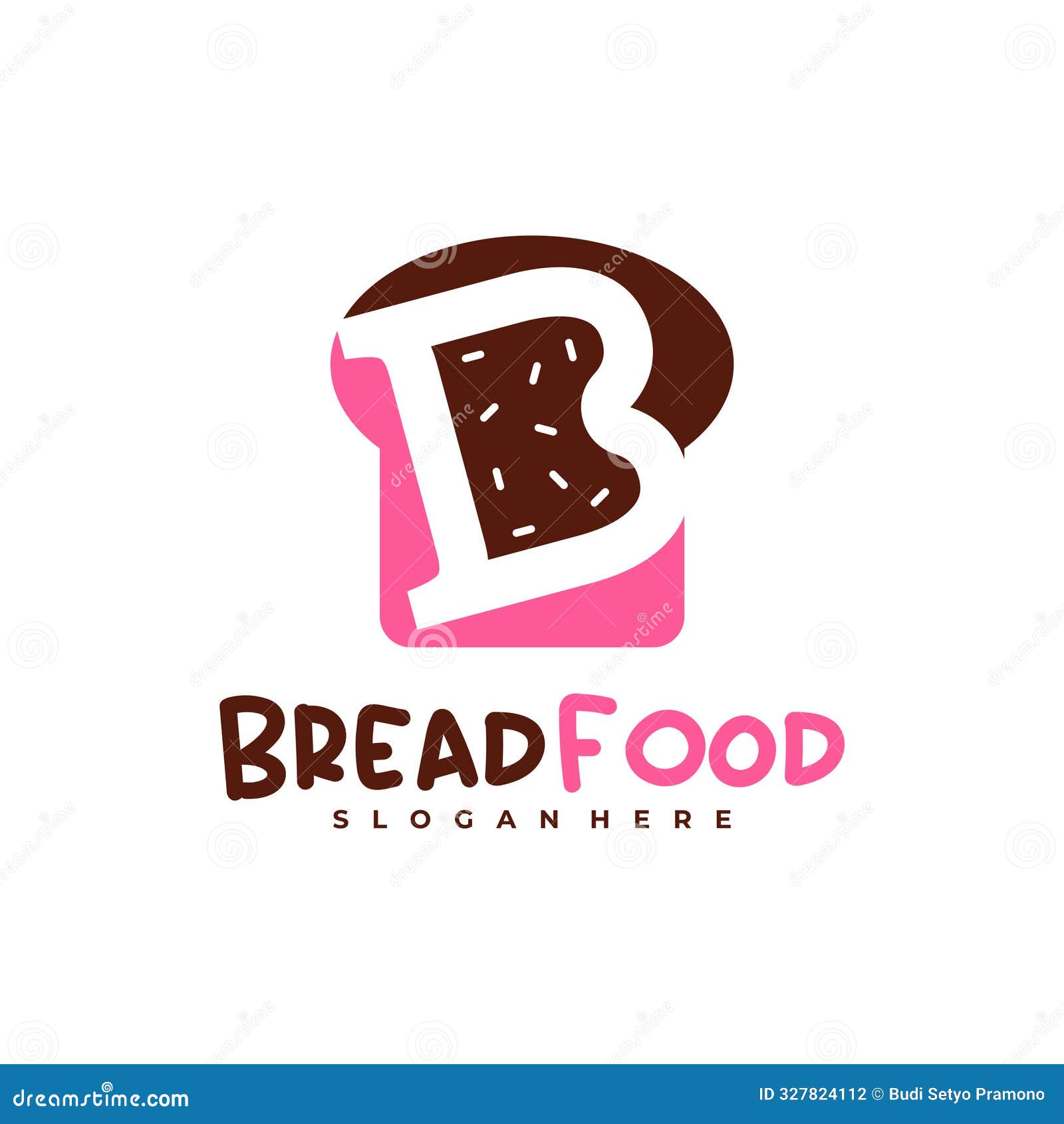 Bread with B Logo Vector Template, Creative Bread Fast Logo Design ...