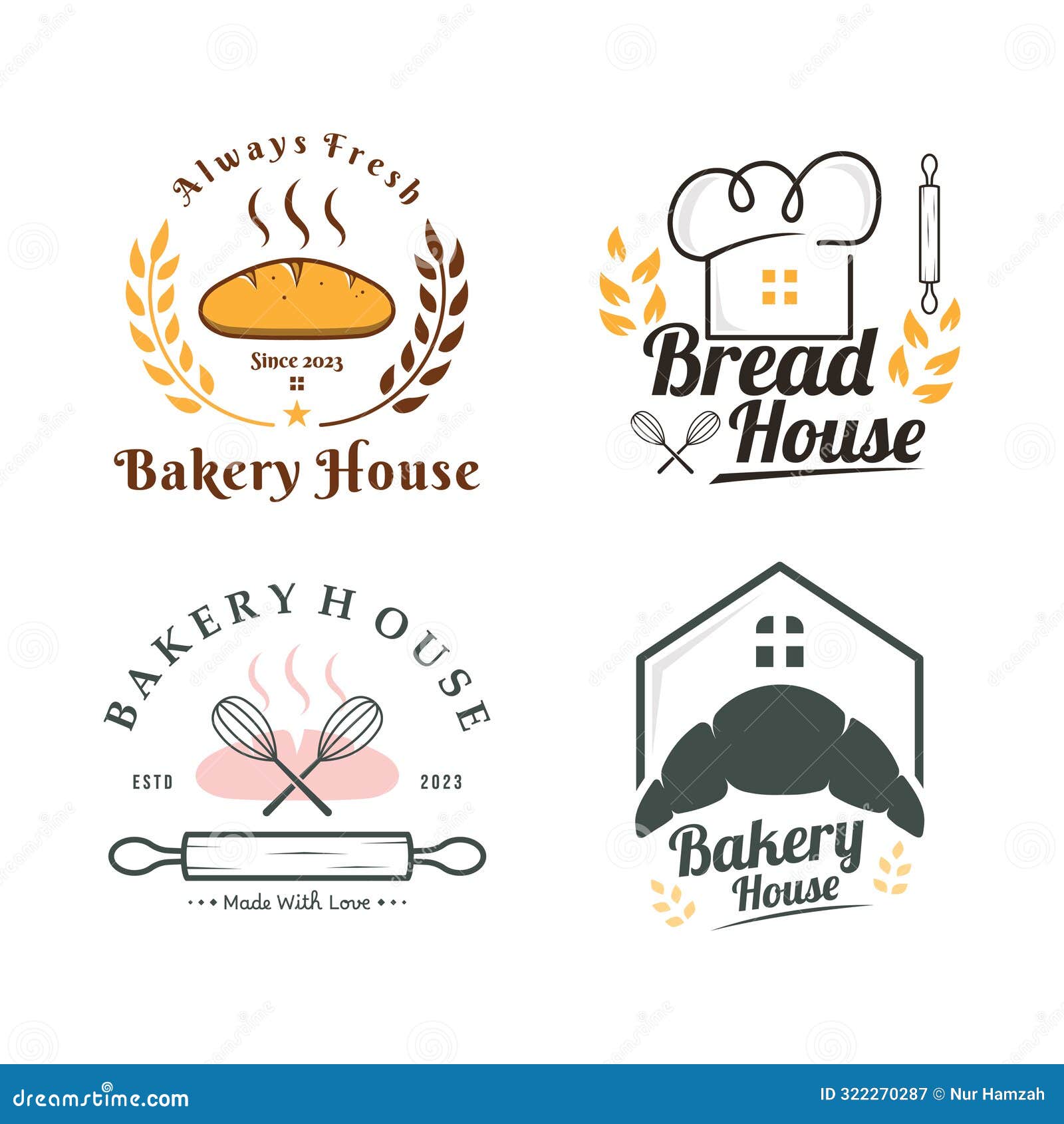 Bread Badge Template or Bread Logo Icon Stock Vector - Illustration of ...