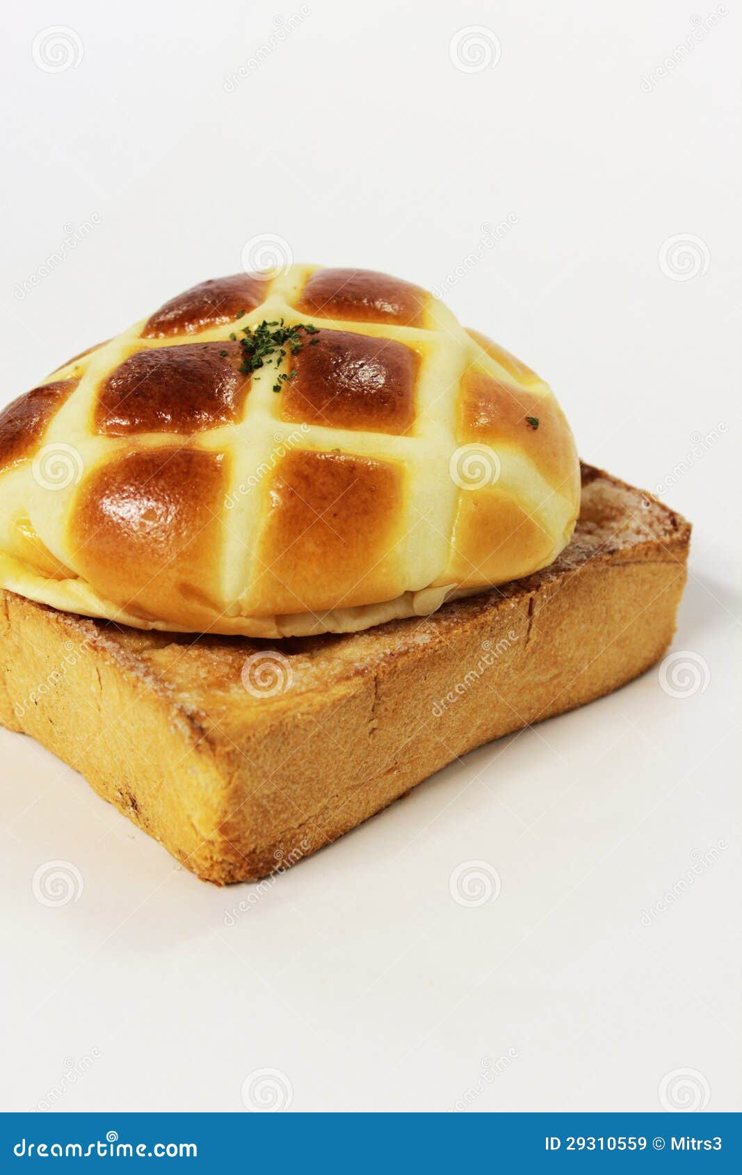 Bread Baked with Butter and Decorate Stock Image - Image of food ...