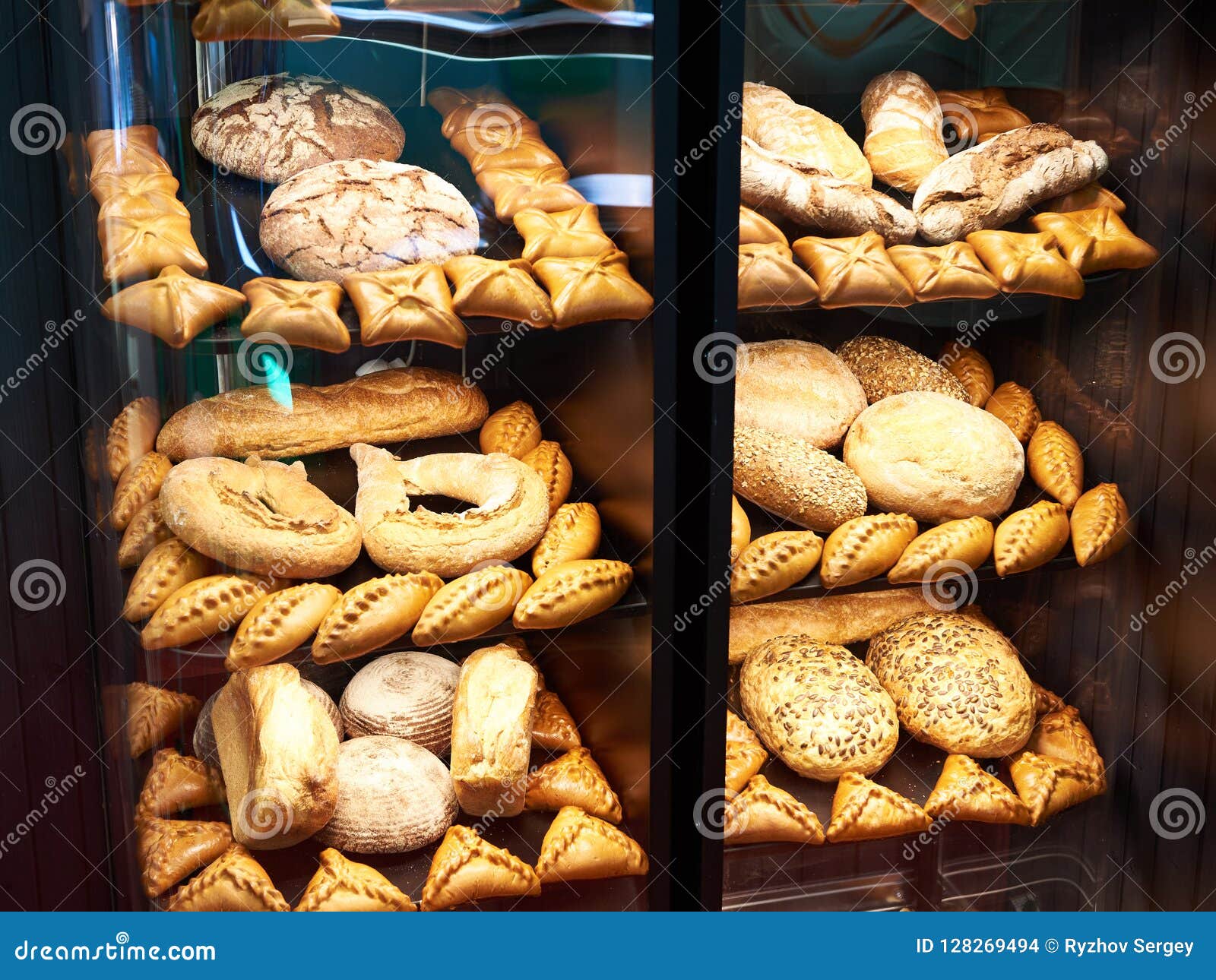 Bread Bakery Products on Store Stock Photo - Image of food, product ...