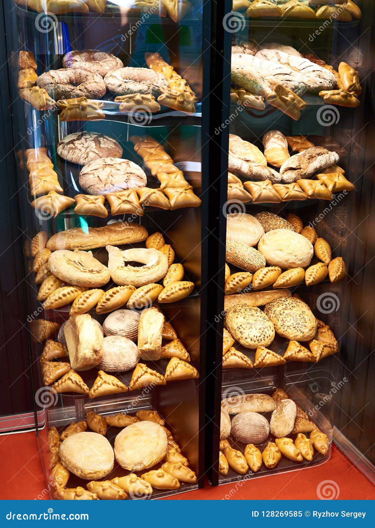 Bread Bakery Products on Store Stock Image - Image of loaf, delicious ...