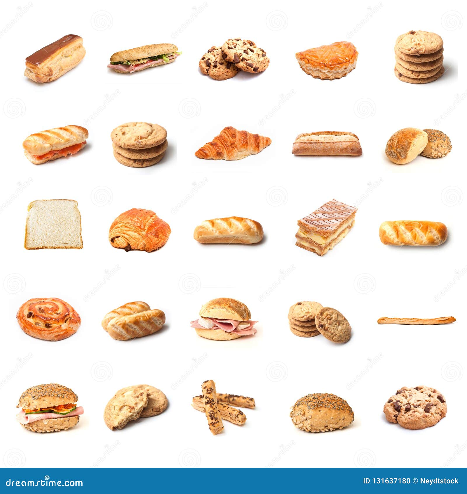 Bread , Bakery and Sandwiches Collage Stock Photo - Image of ...
