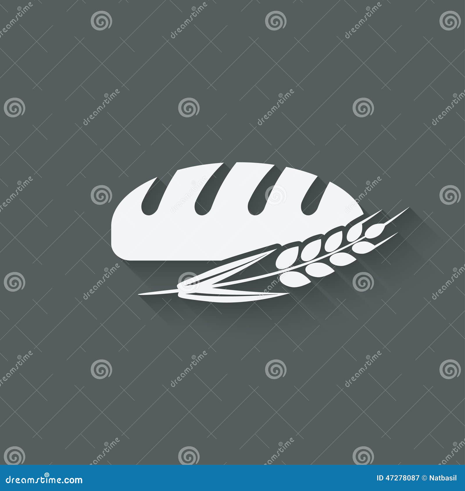 Bread Bakery Symbol Cartoon Vector | CartoonDealer.com #47278087
