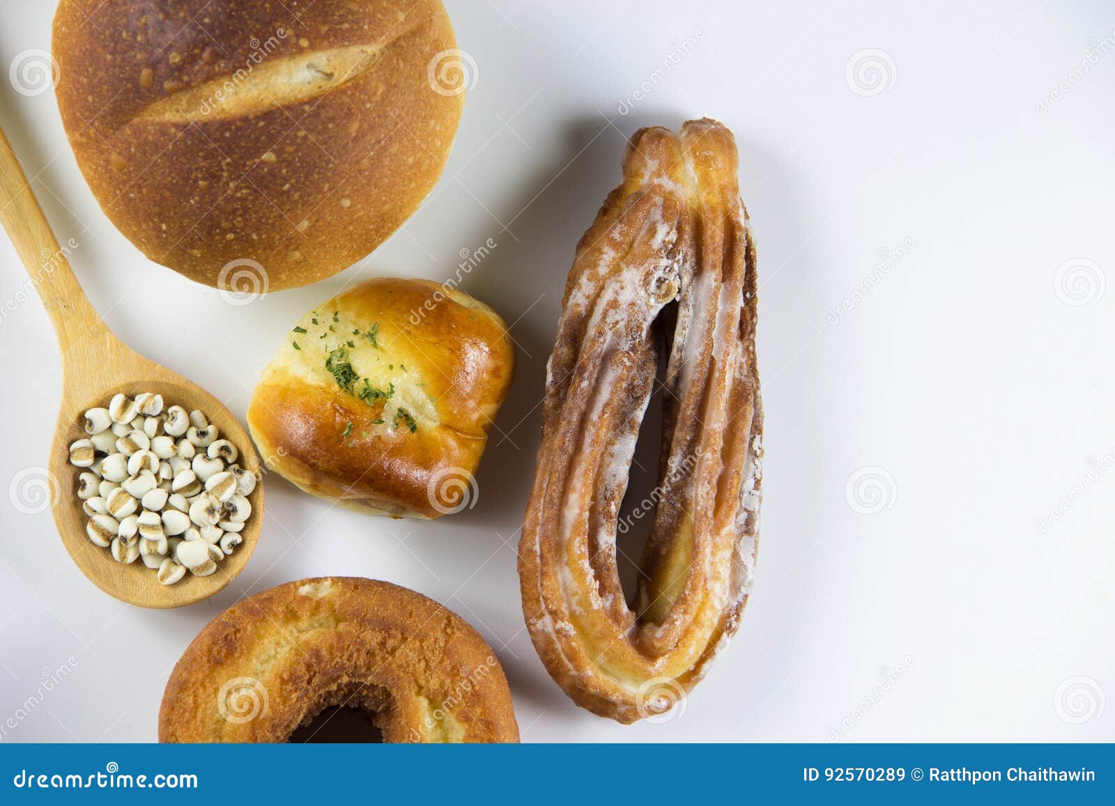 Bread Bakery Top View High Angle Close Up Stock Image - Image of bakery ...