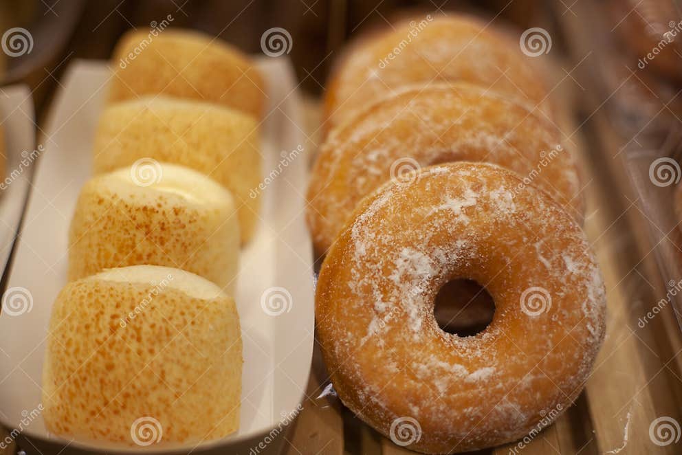 Bread and doughnuts stock image. Image of aestivum, aliment - 218662537