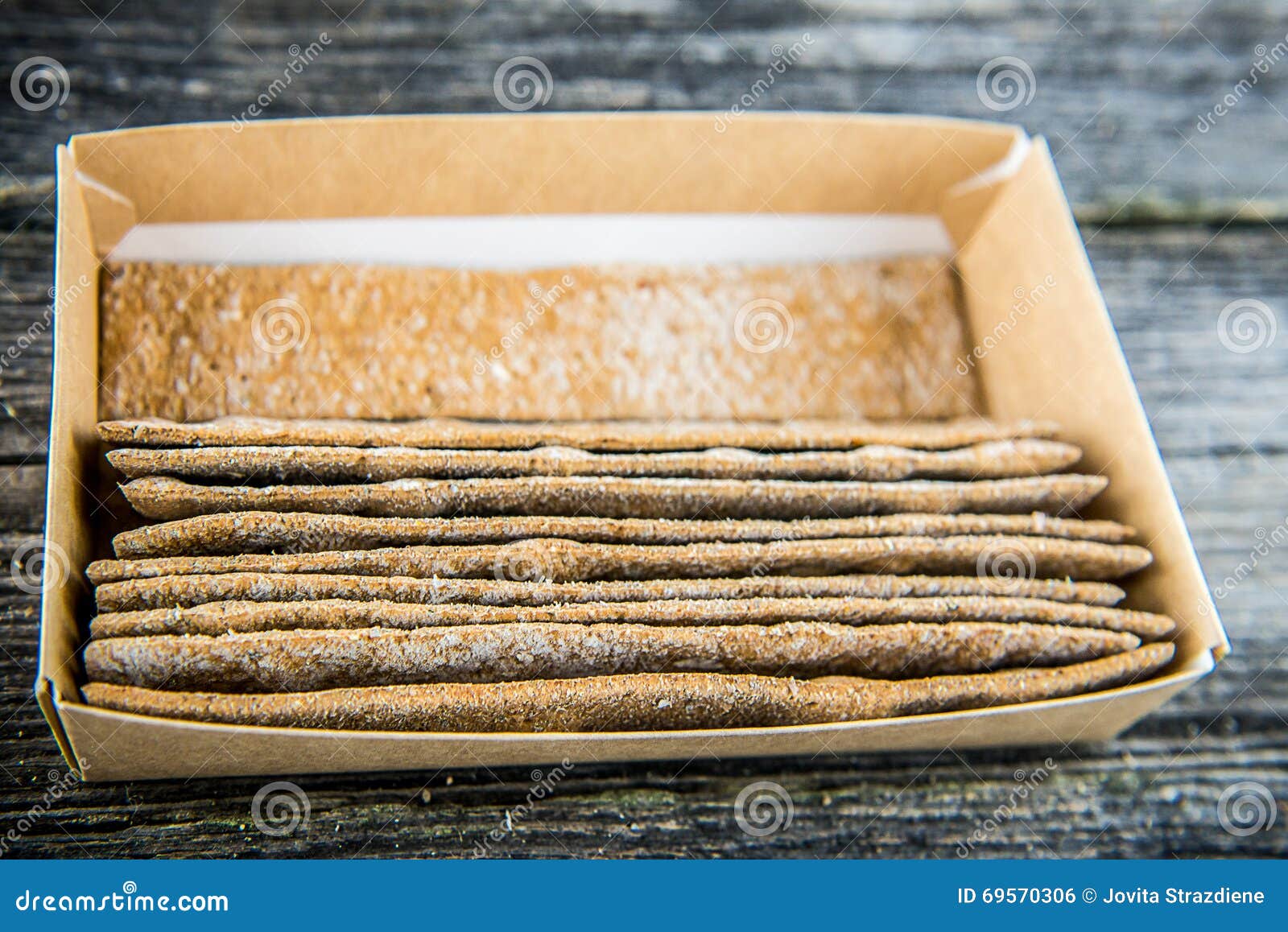 Bread bands in box stock photo. Image of closeup, bread - 69570306