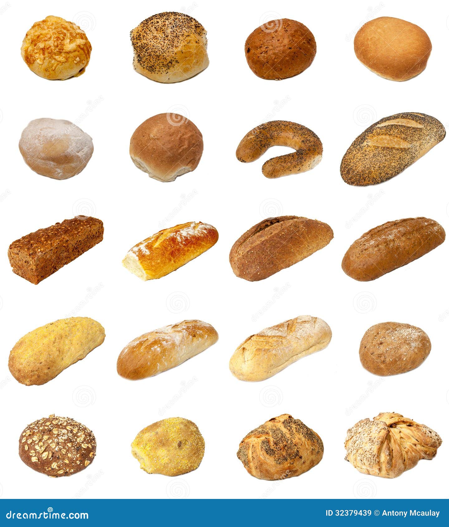 Bread and Bap selection stock image. Image of group, dough - 32379439