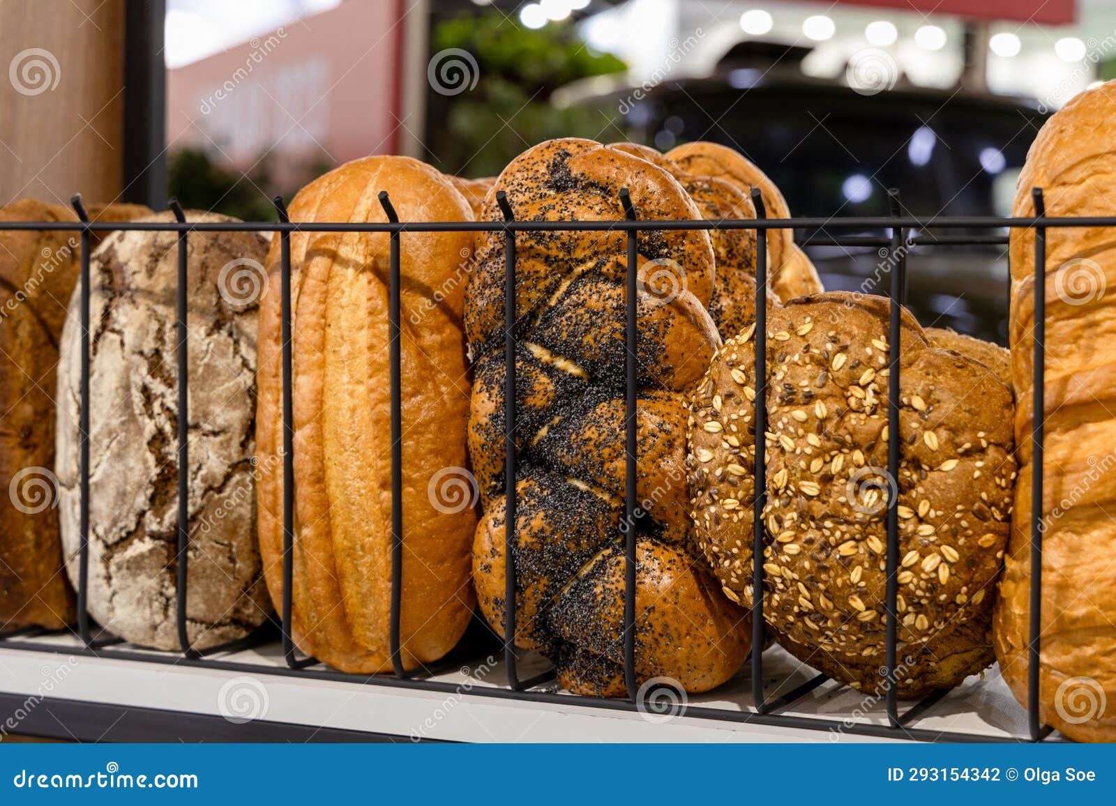 Bread Bar Station in Buffet Line Stock Photo - Image of luxury ...